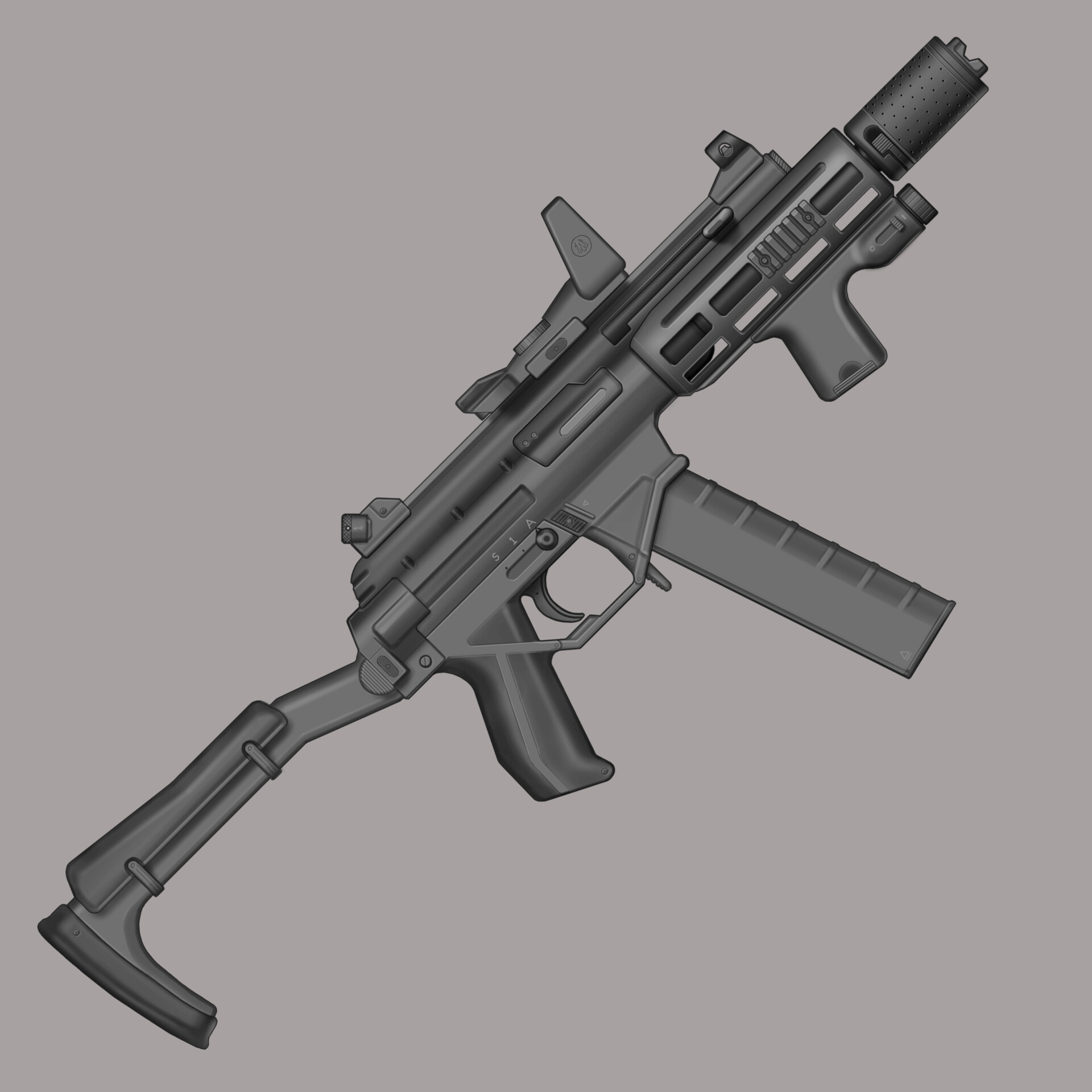 ArtStation - Scarab - Submachine Gun