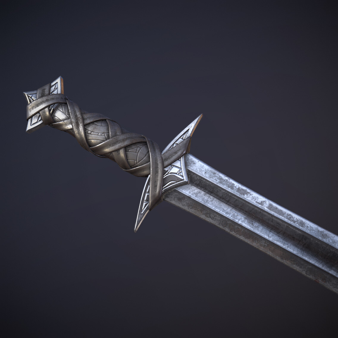 ArtStation - Sarta - Leather Wrapped Sword