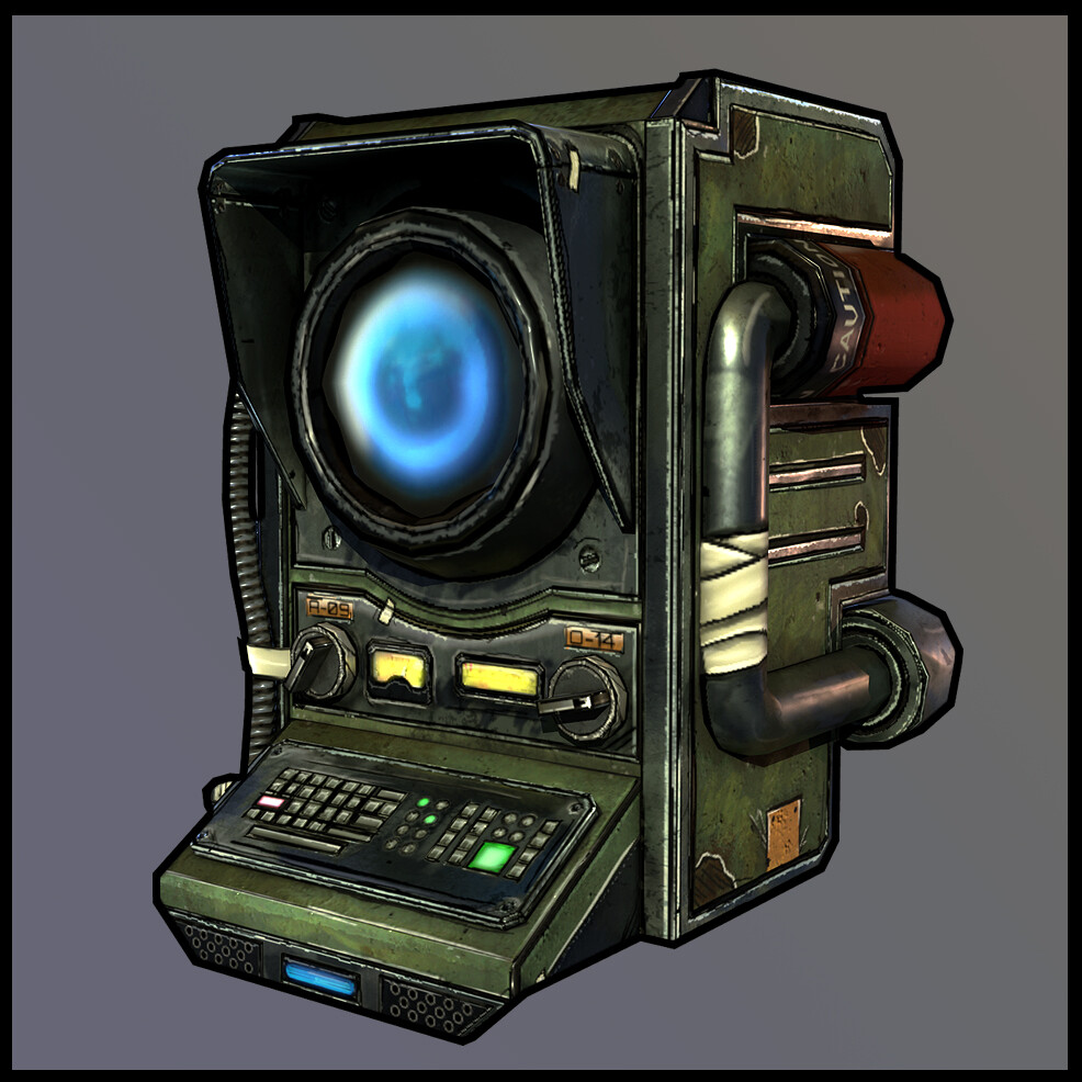 ArtStation - Borderlands Style Computer