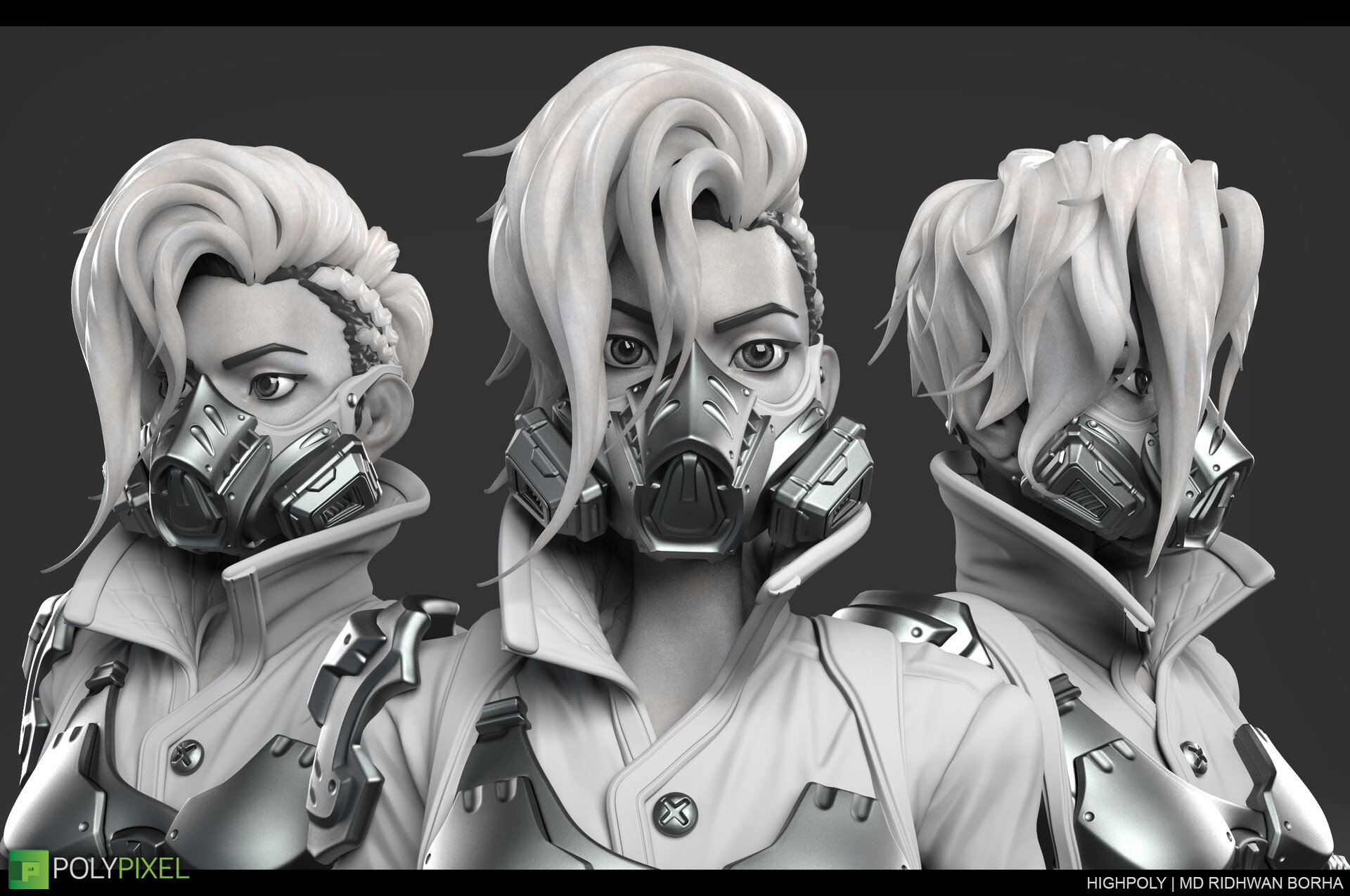 MD Ridhwan Borha - Scavenger - Character Highpoly