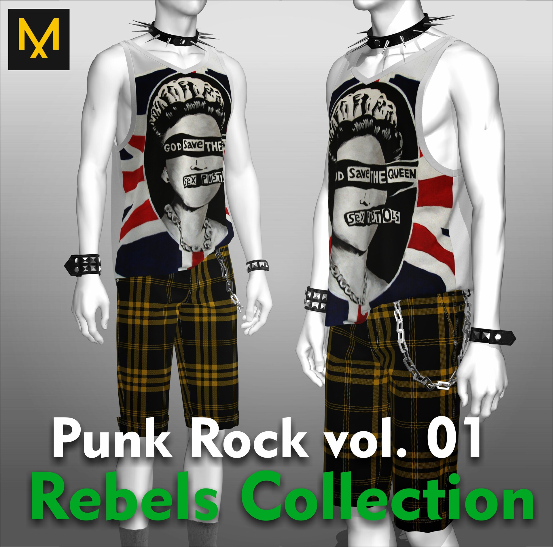 ArtStation - Punk Rock Outfit vol.1 - Rebels Collection