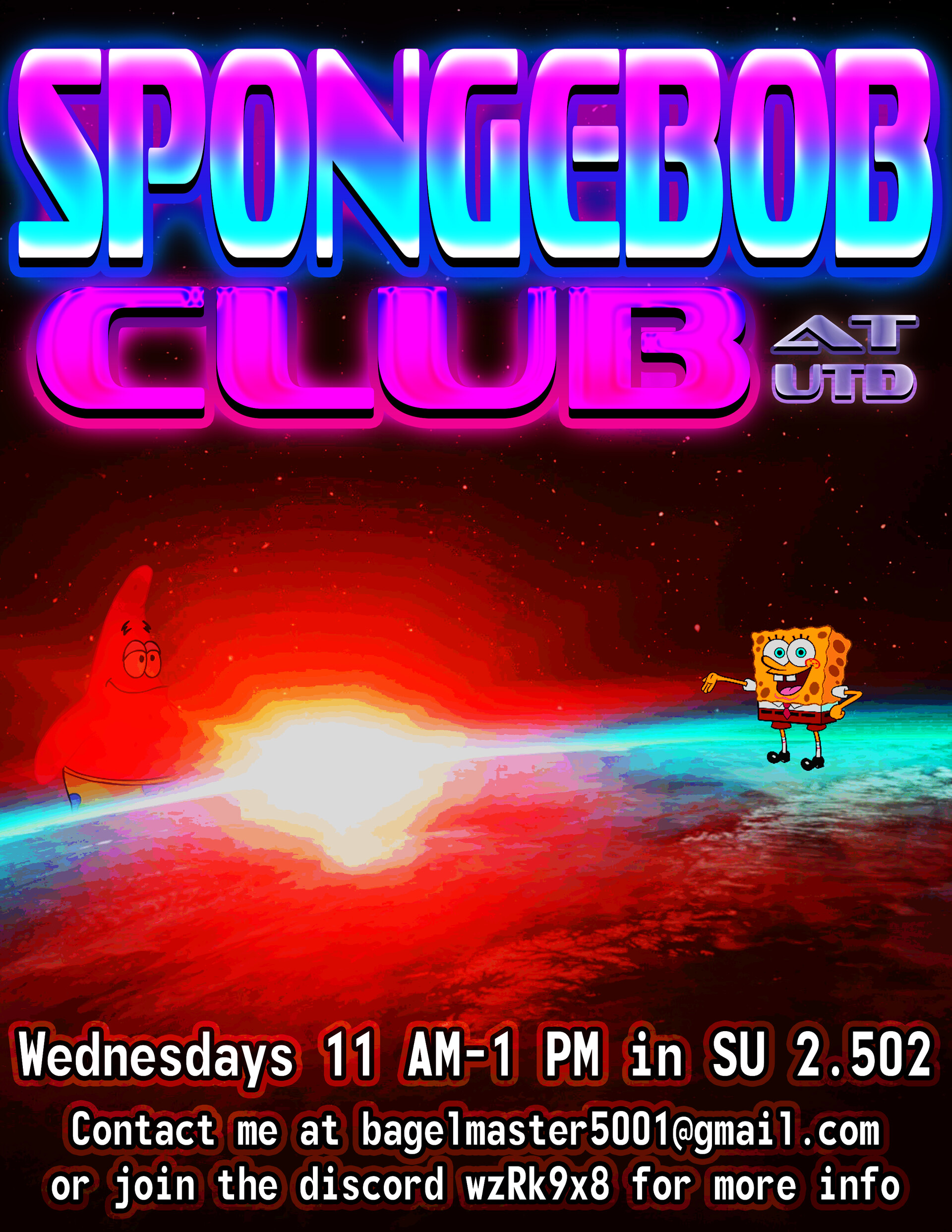 ArtStation - Posters Made As President of the SpongeBob Club at UTD