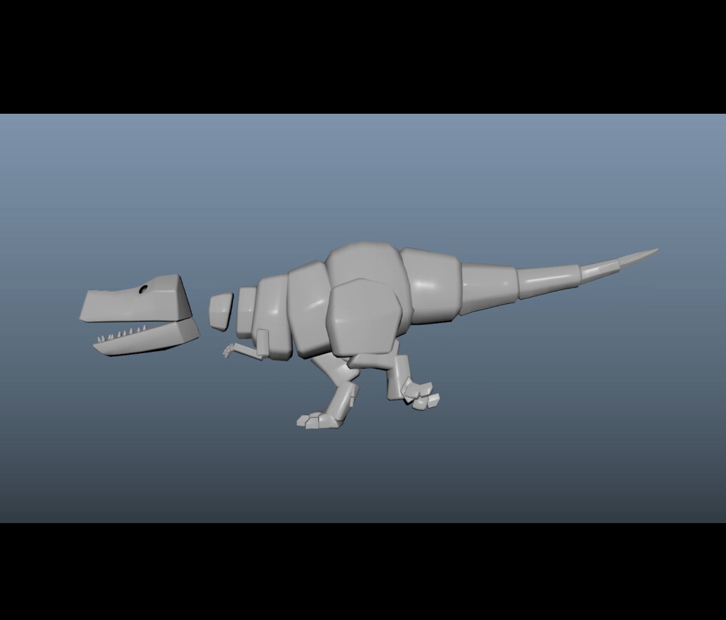 ArtStation - Run Cycle T-rex