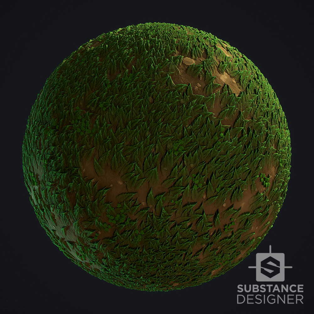ArtStation - Substance Designer: Stylized Grass