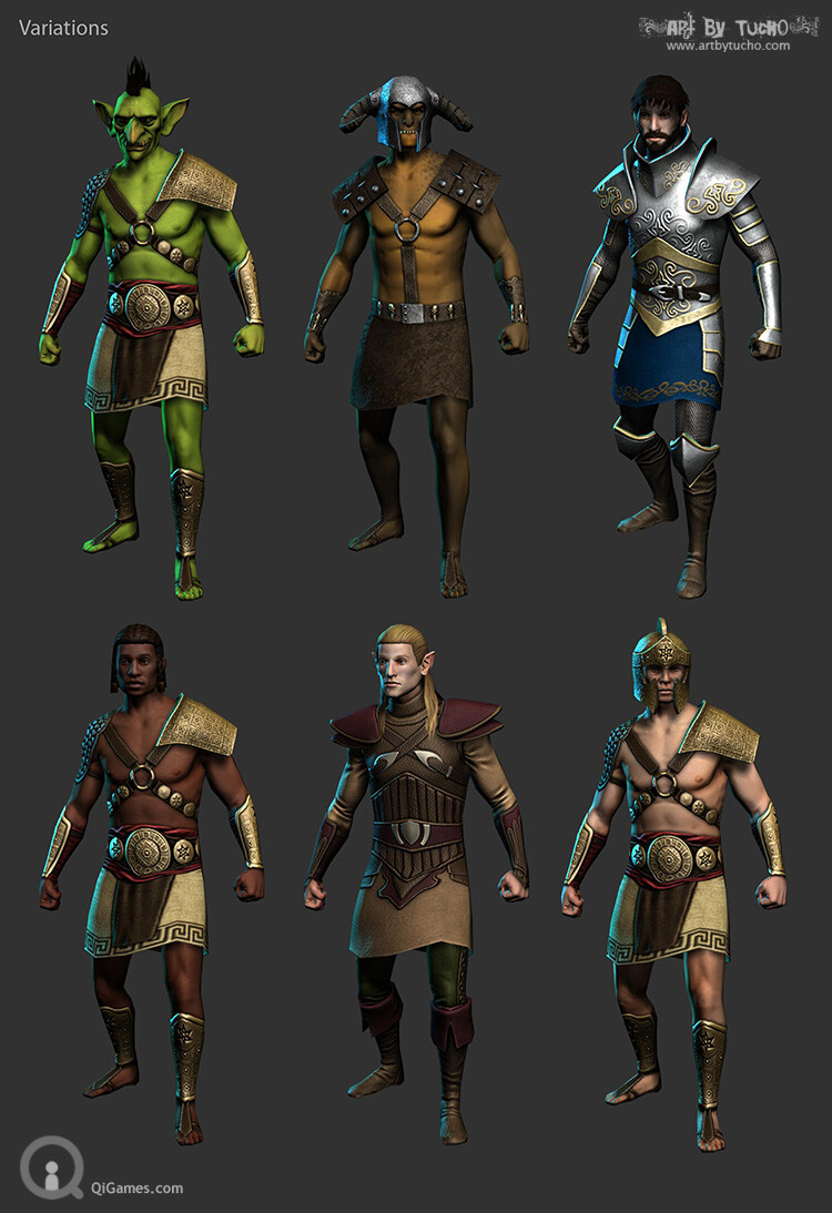 ArtStation - Customizable Low Poly Character