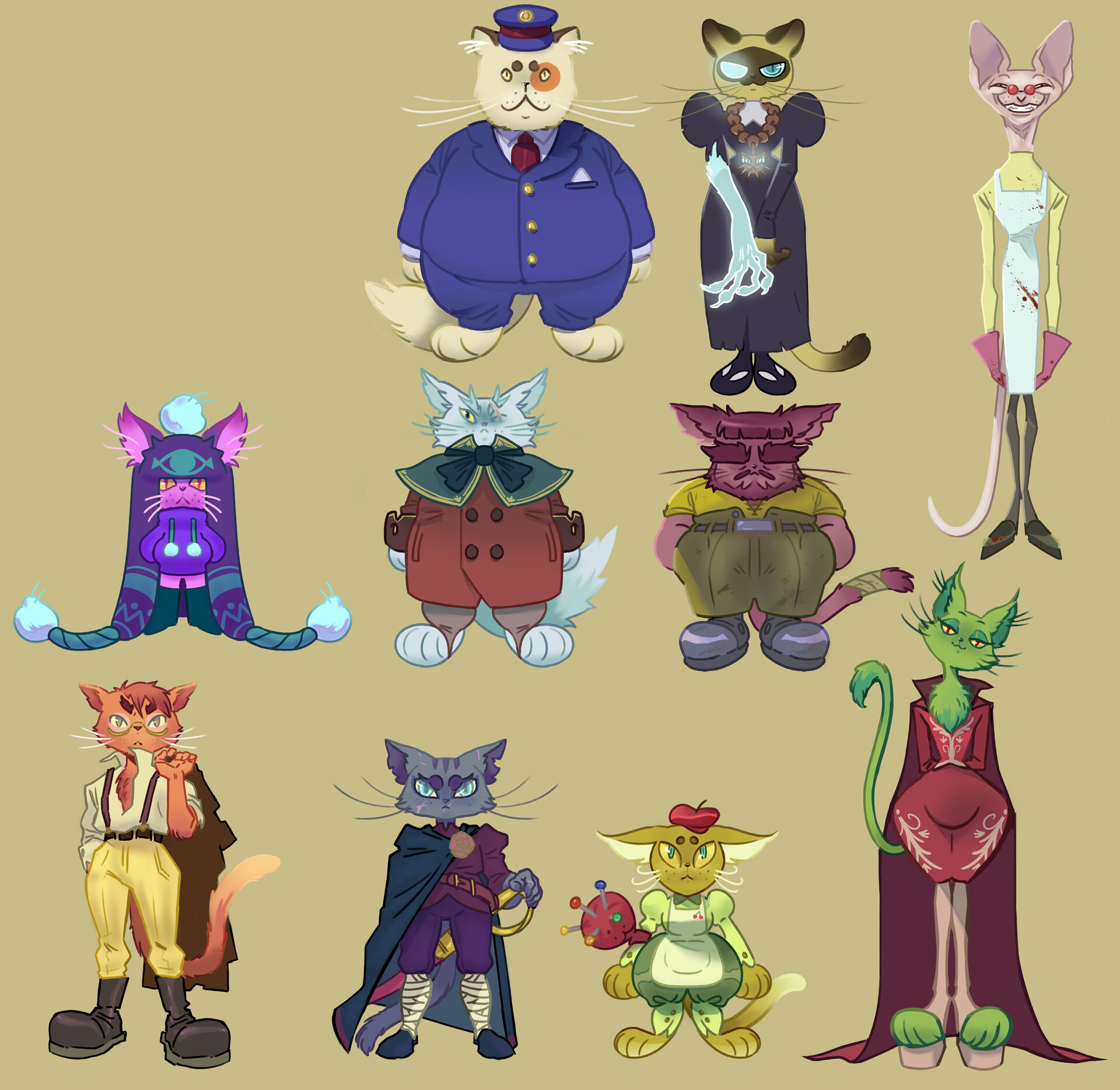 ArtStation - CATS CHARACTER DESIGN