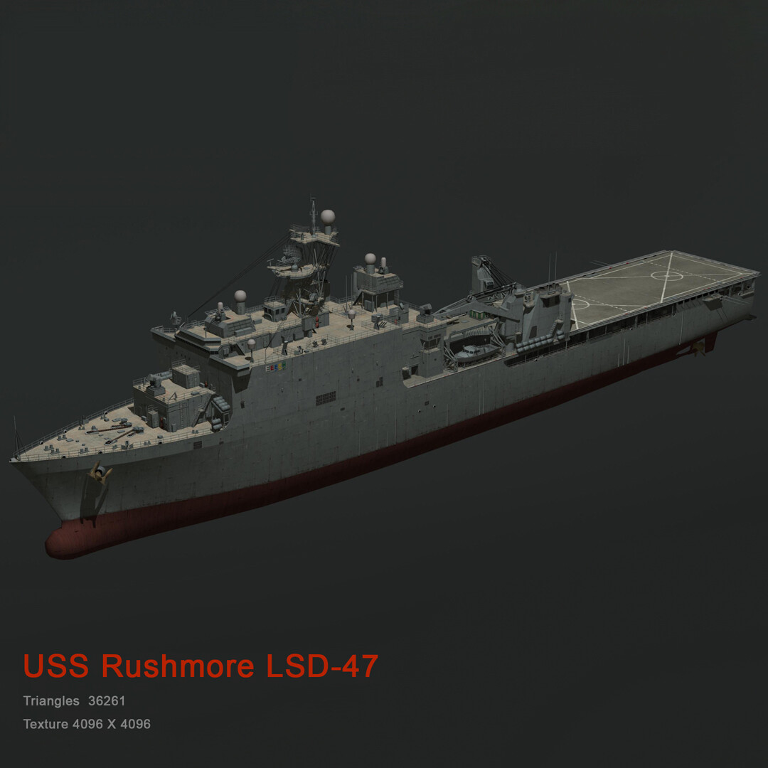 ArtStation - USS Rushmore LSD-47