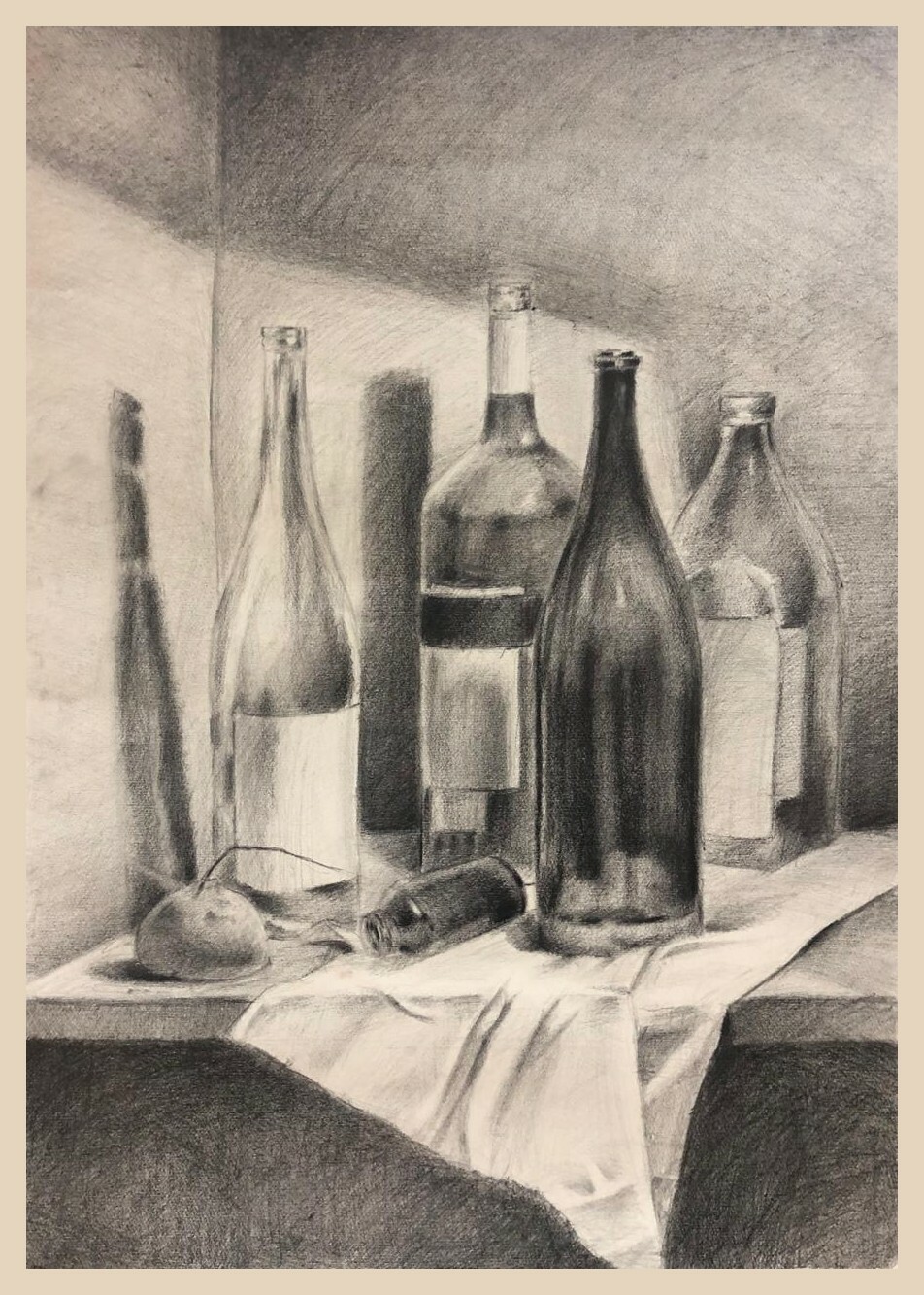 ArtStation - still life with pencil 50*70