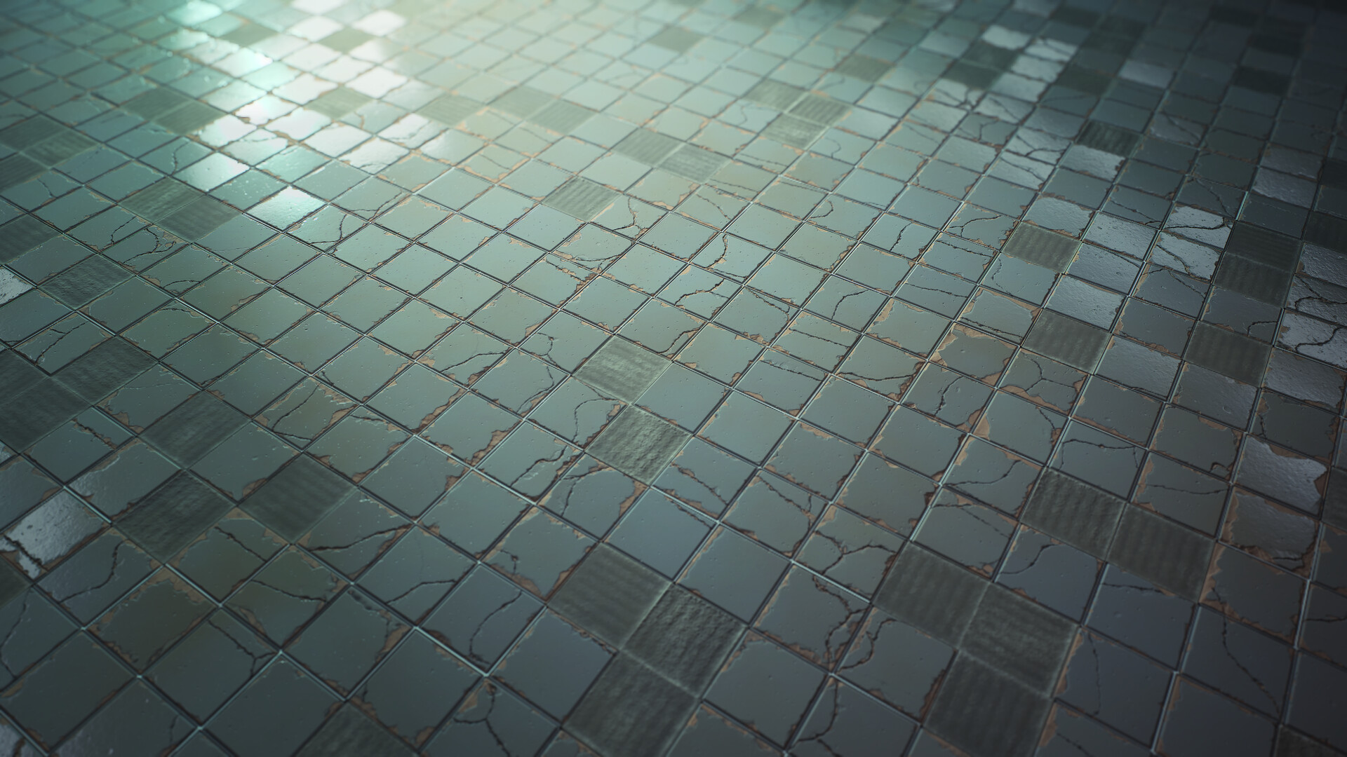 ArtStation - Broken/Clean Tile Material for UE4 Project