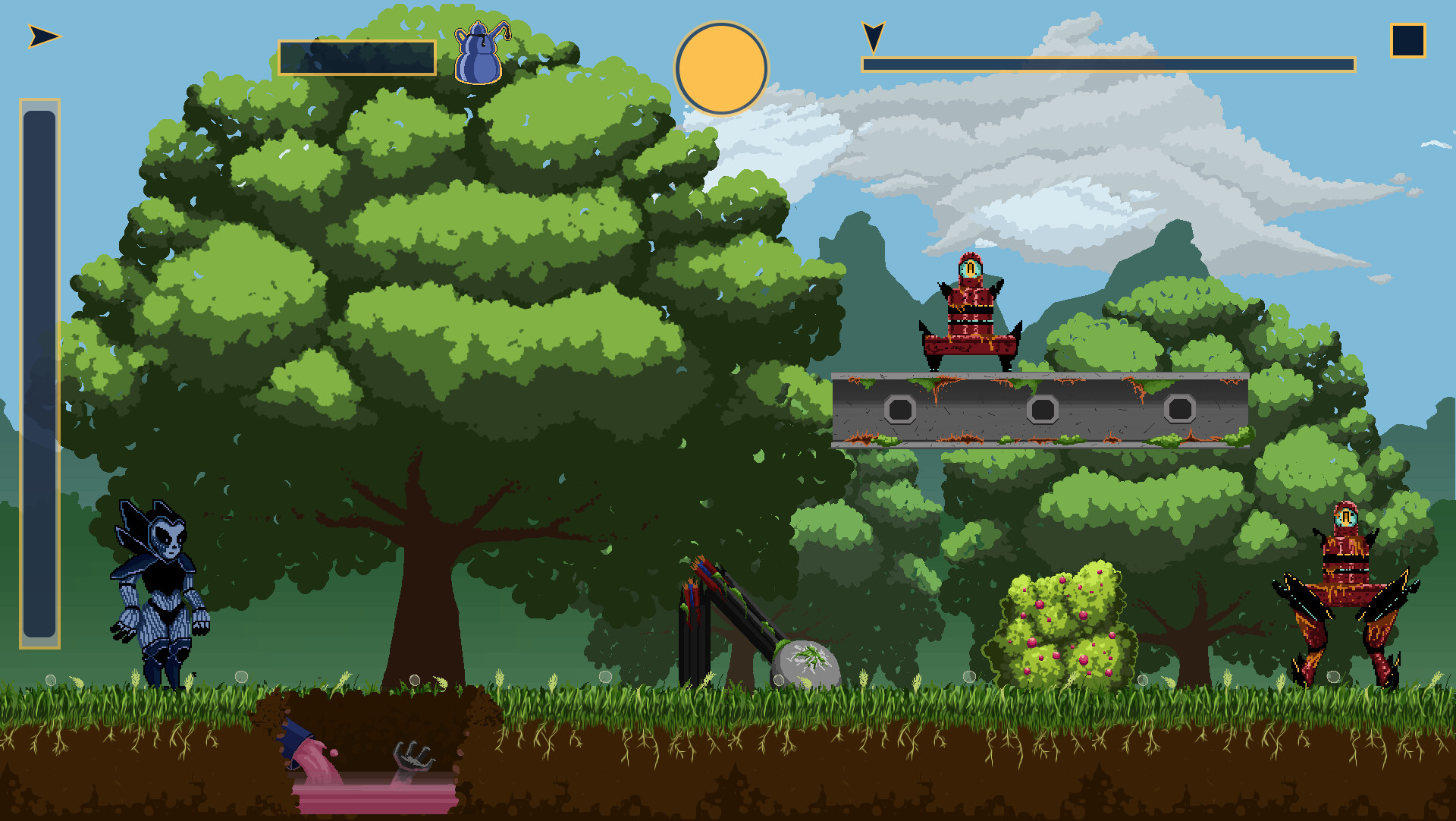 ArtStation - Pixel Art Running Mecha Game Art