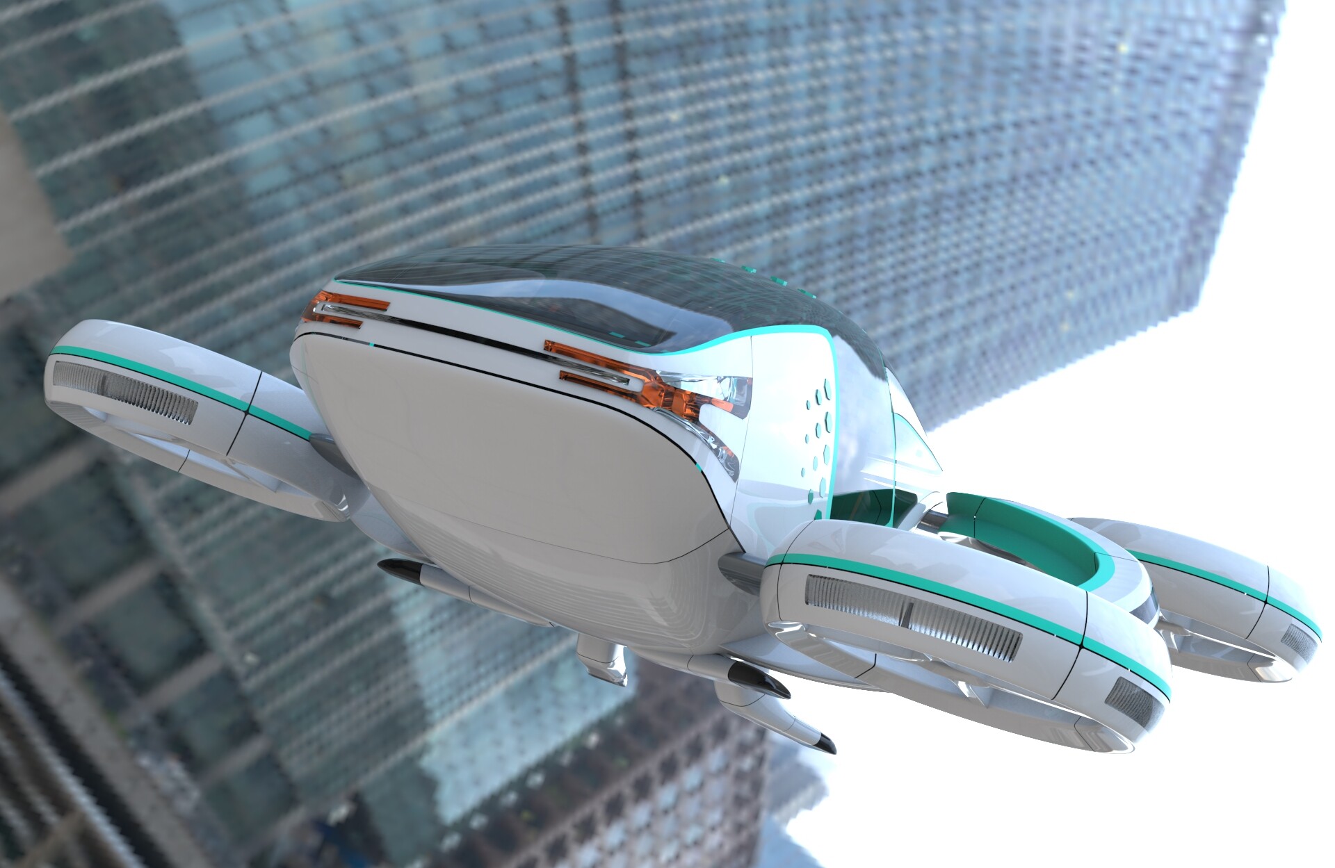 ArtStation - Latus 2.0 Hover taxi design concept