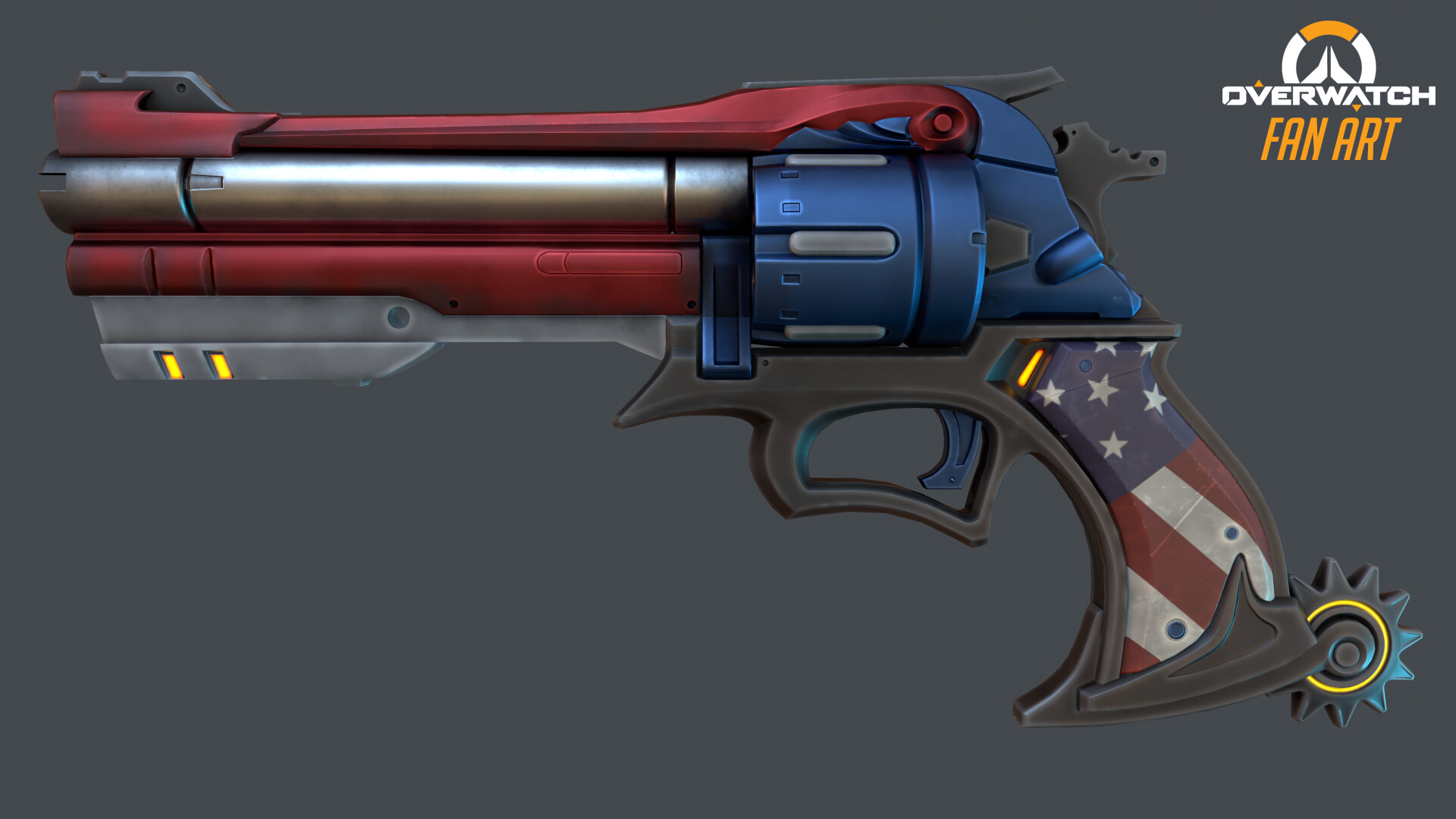 ArtStation - McCree Peacekeeper America (2017)