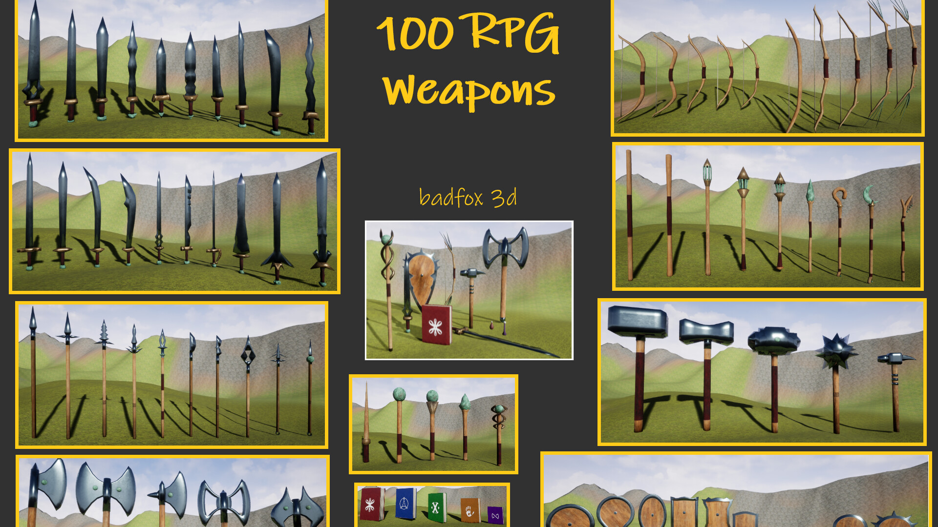 ArtStation - 100 RPG Weapons