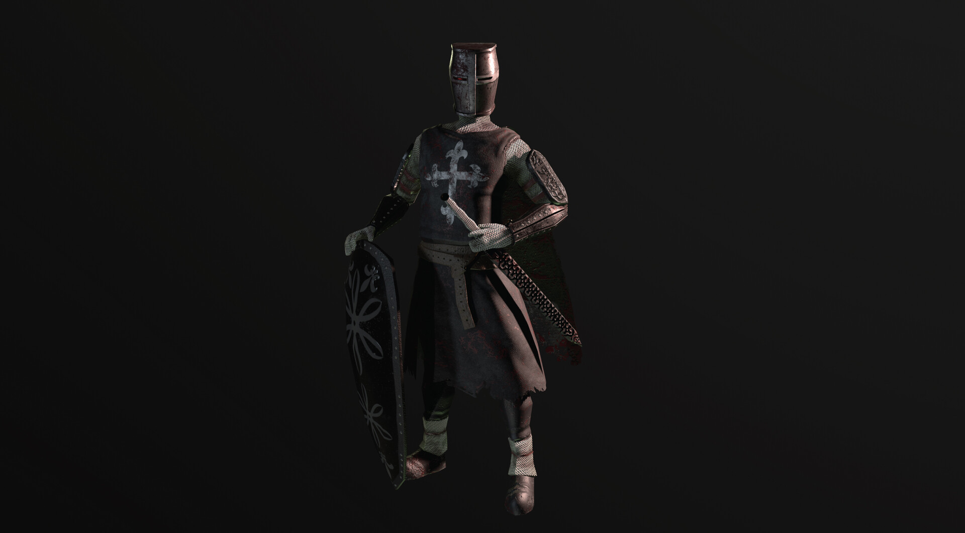ArtStation - MEDIEVAL KNIGHT_LOWPOL_10 hour project