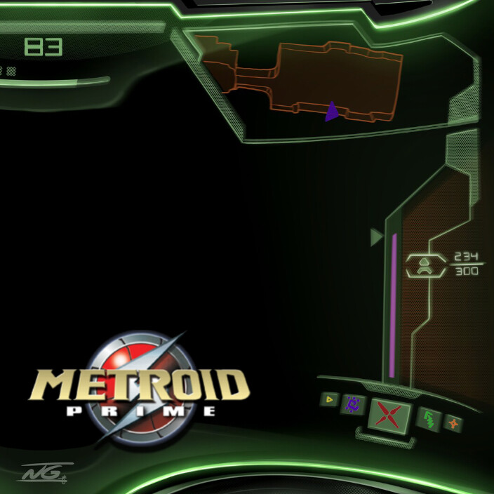 ArtStation - New Samus Aran visor HUD in 4K