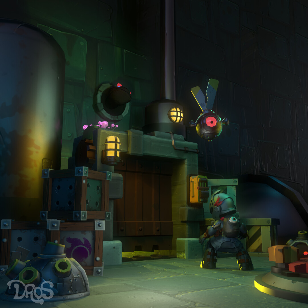 ArtStation - Dros Game Stylized props, environments and textures