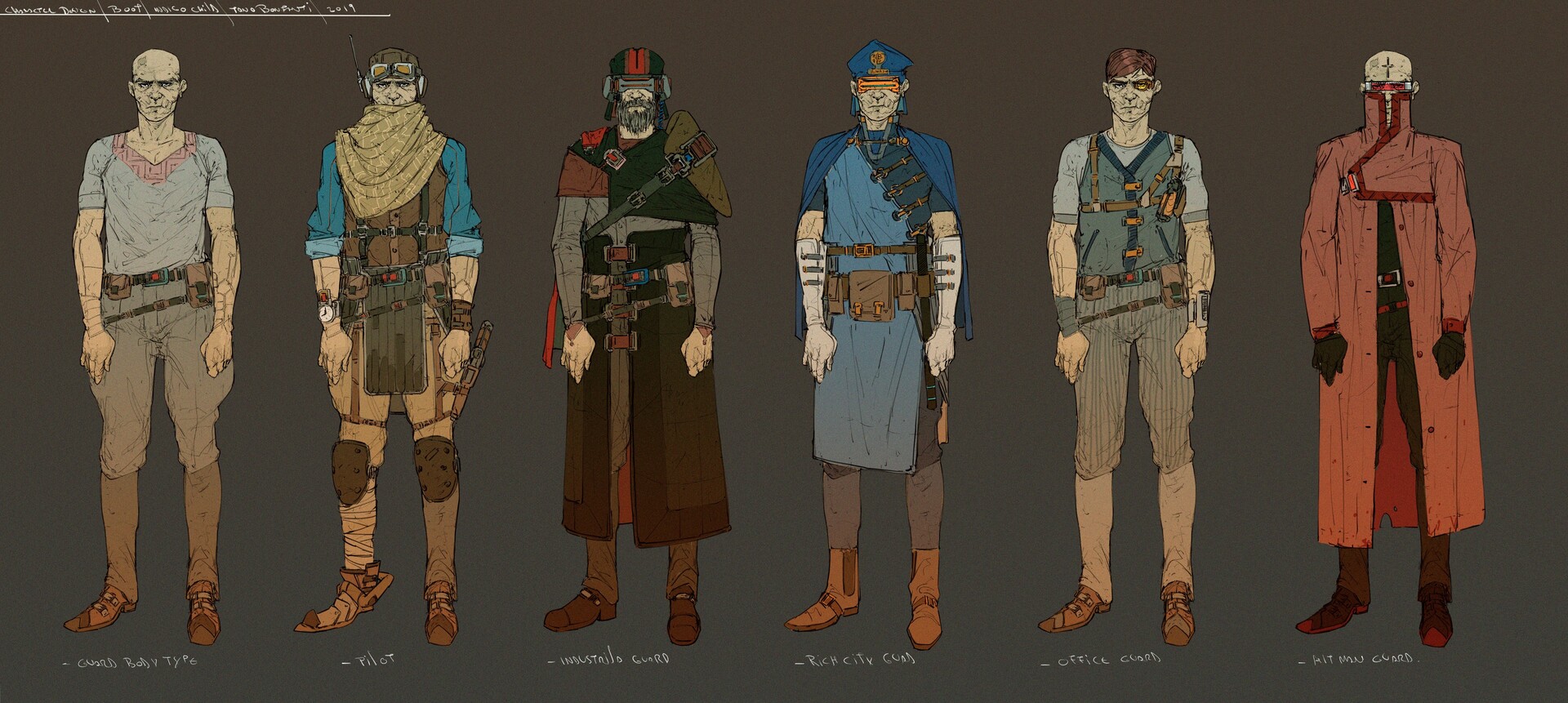 ArtStation - Character design - Guard - indigo child