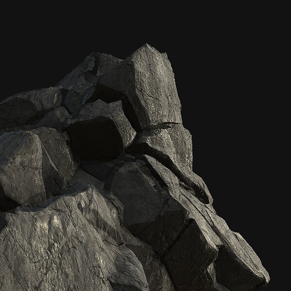 ArtStation - Rock Formation - Modo Procedural Shatter