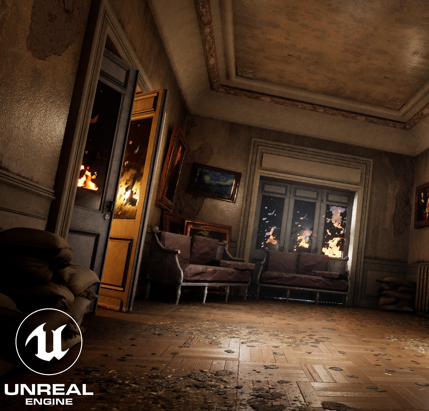 ArtStation - Burning room