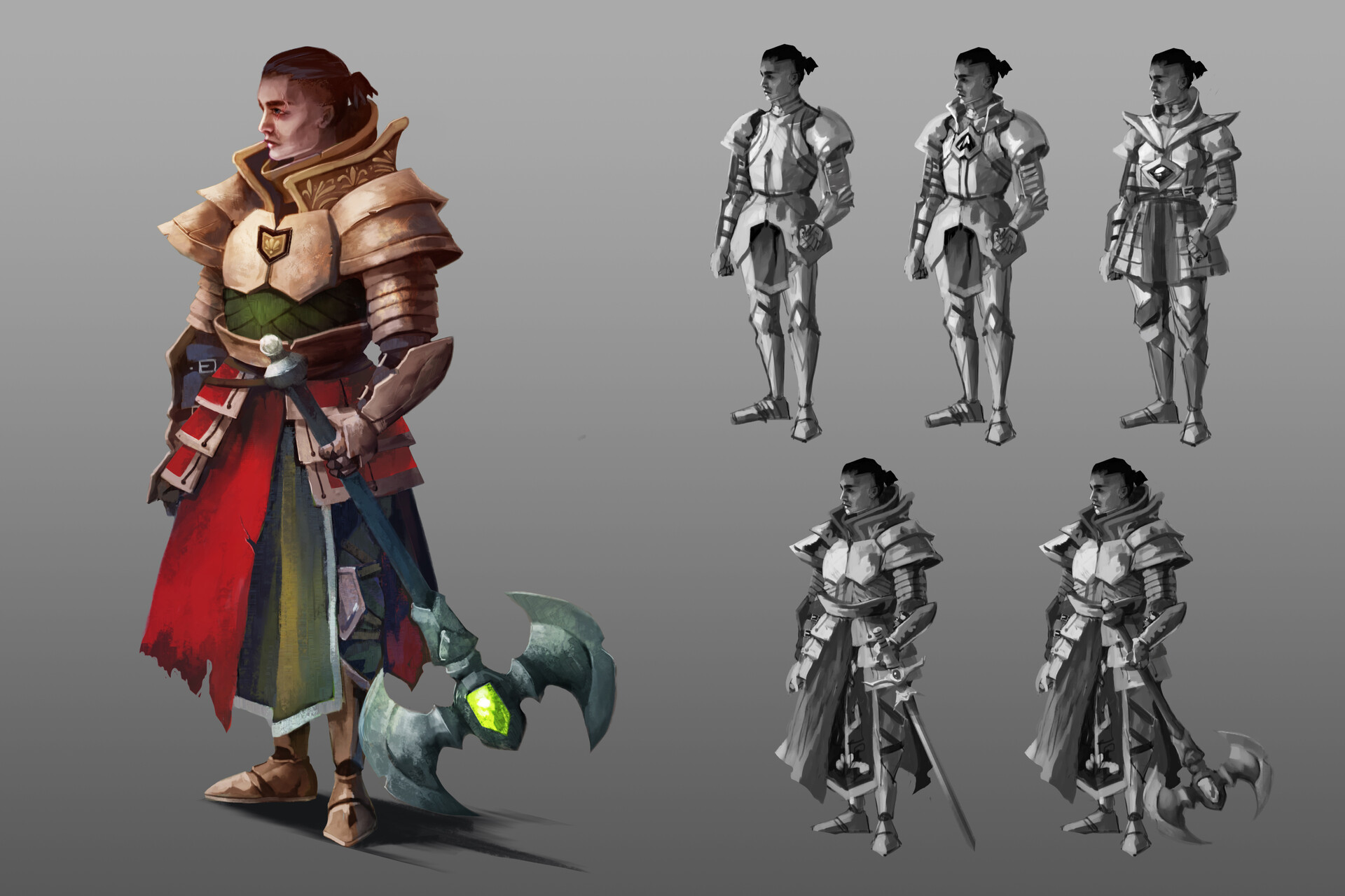 ArtStation - Fantasy warrior concept
