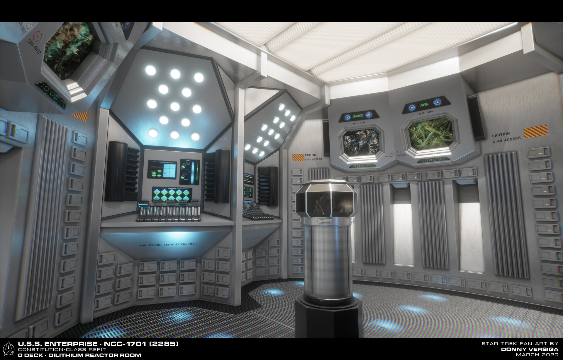 ArtStation - U.S.S. Enterprise Main Engineering - The Wrath of Khan