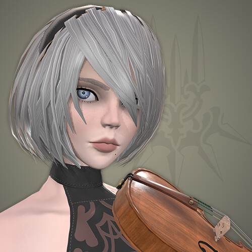 ArtStation - 2B Nier Automata dress| Game Ready