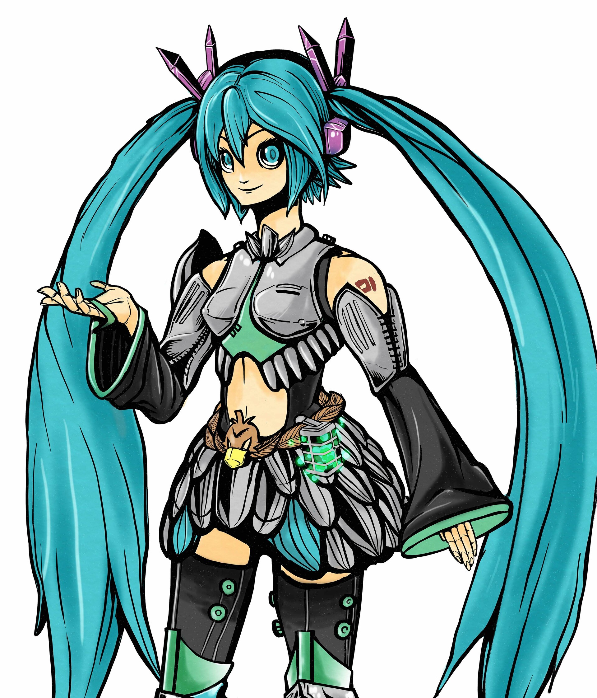 ArtStation - Monster Hunter: Miku Hatsune