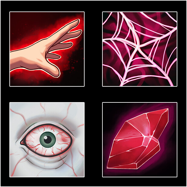 ArtStation - "Wow That's Very Gothic" Icon Set Part 2