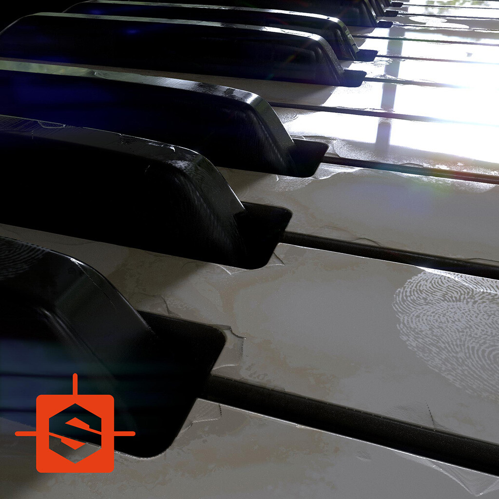 ArtStation - piano keys material - 100% Substance Designer