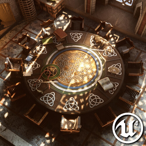 ArtStation - Round Table Hall - King Arthur ArtStation Challenge
