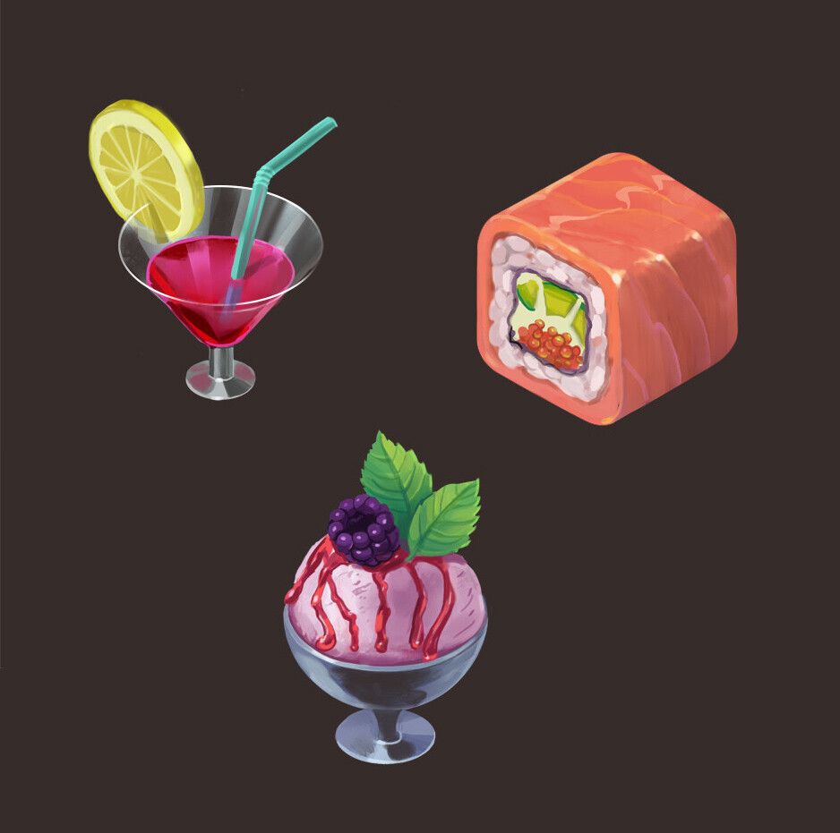 ArtStation - Food icons