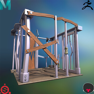 ArtStation - Stylized Cage(2020)