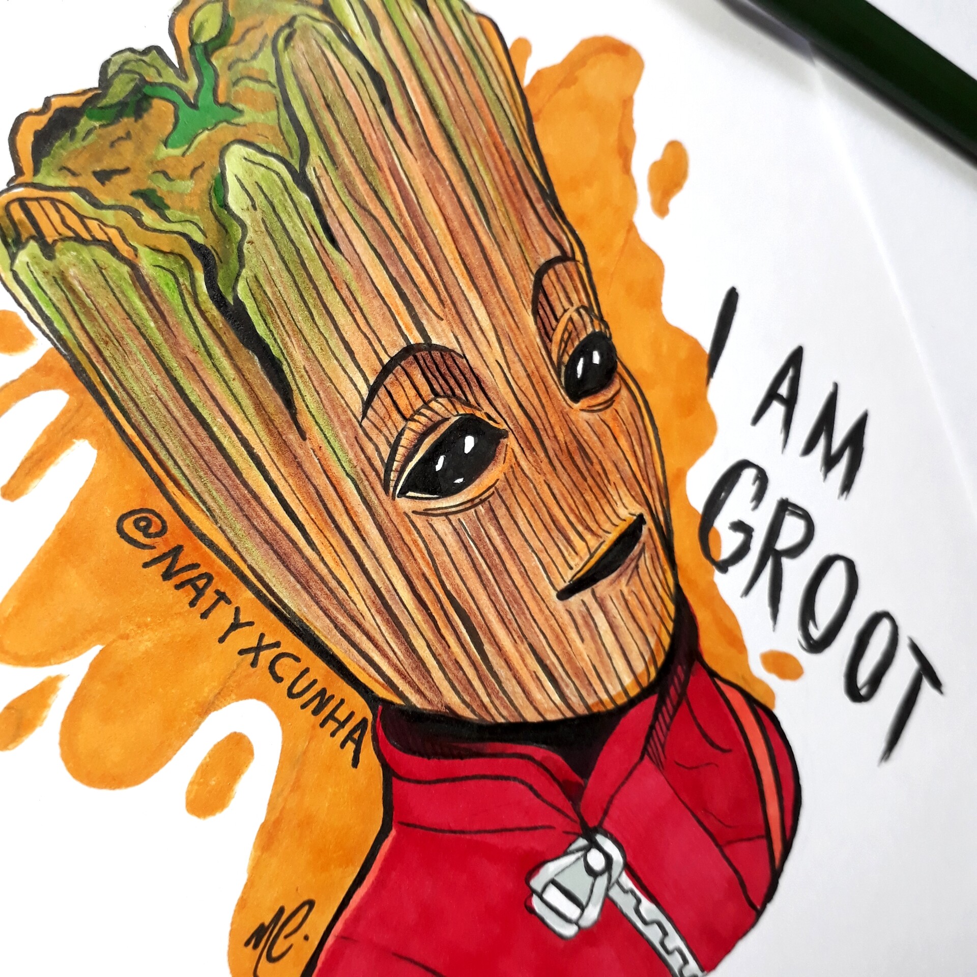 ArtStation - Guardians of The Galaxy's Groot Portrait