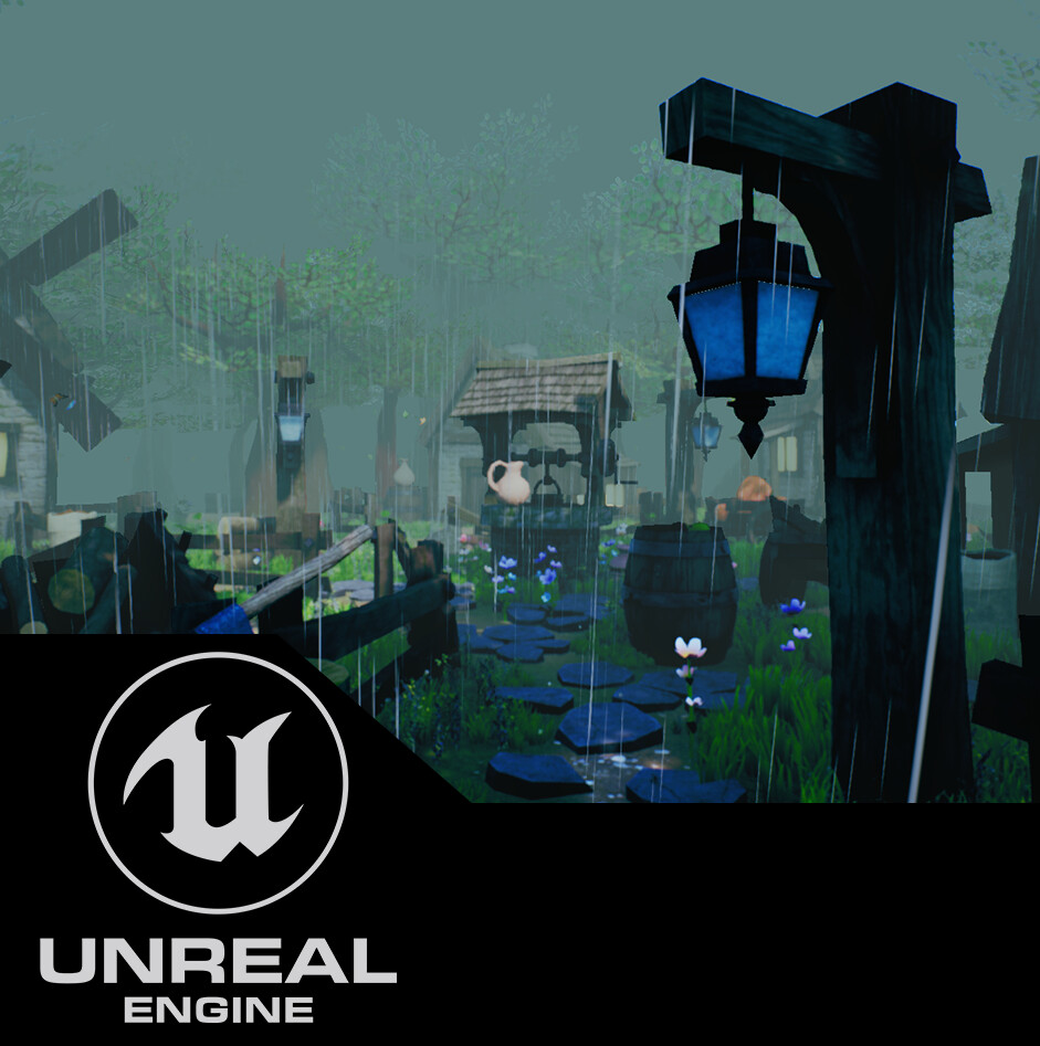 ArtStation - Rainy Post Processing Effect