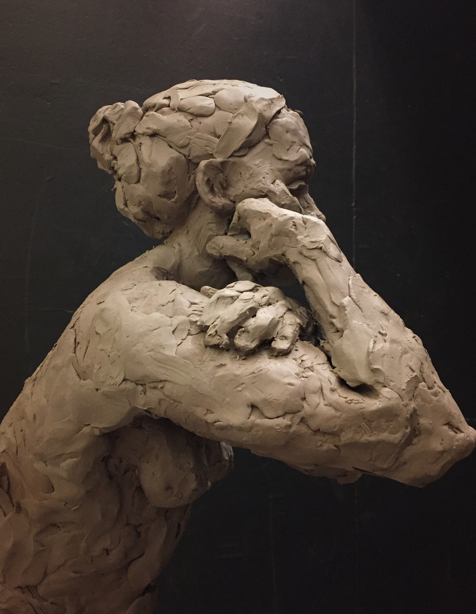 ArtStation - Rough study. Girl Leaning On An Invisible Column