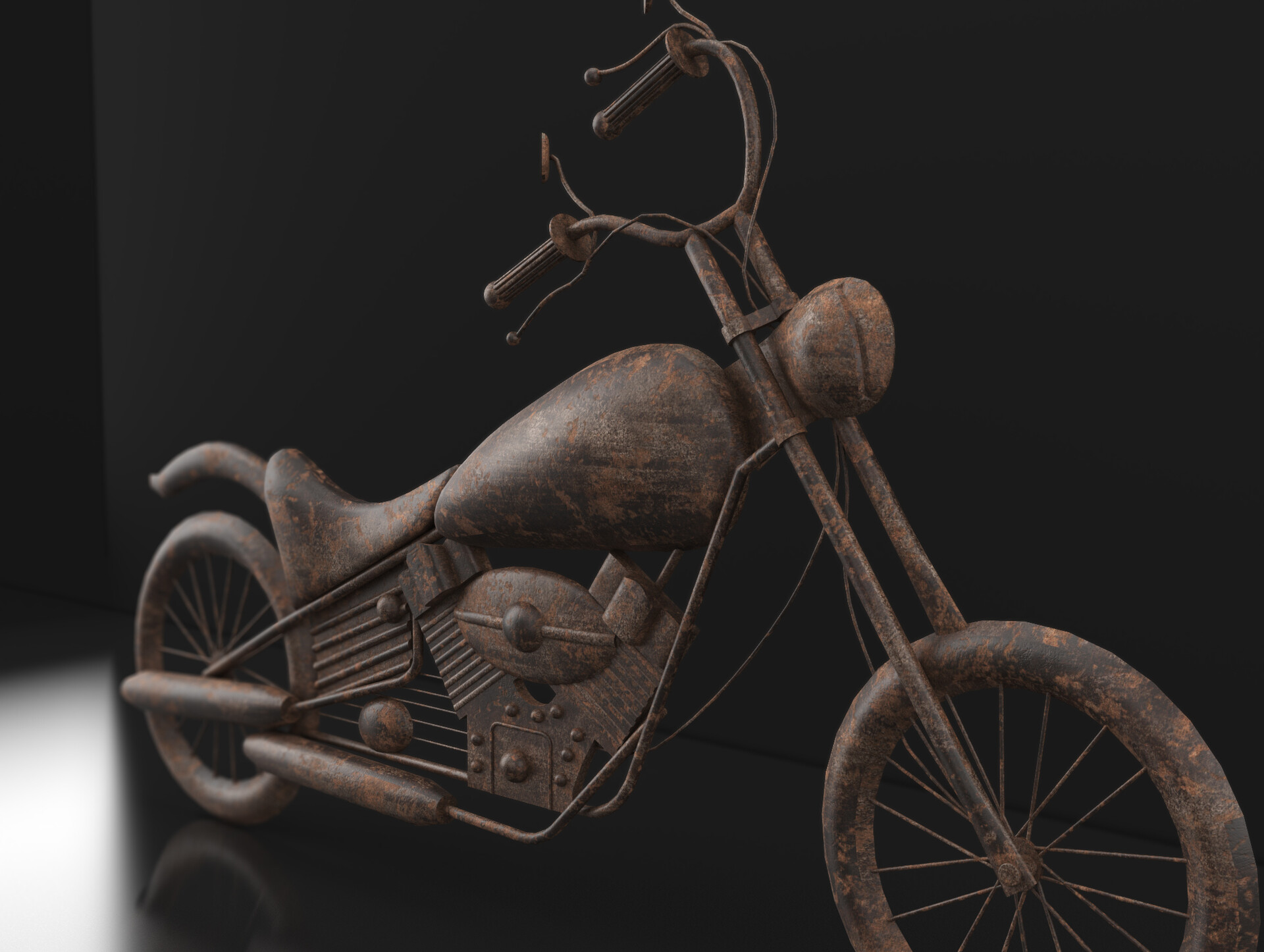 ArtStation - 3D Modeling Motorcycle Prop