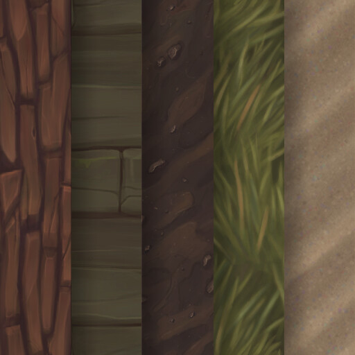 ArtStation - Hand painted tileable textures
