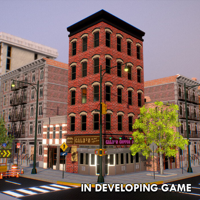 ArtStation - CityScape Downtown Scene