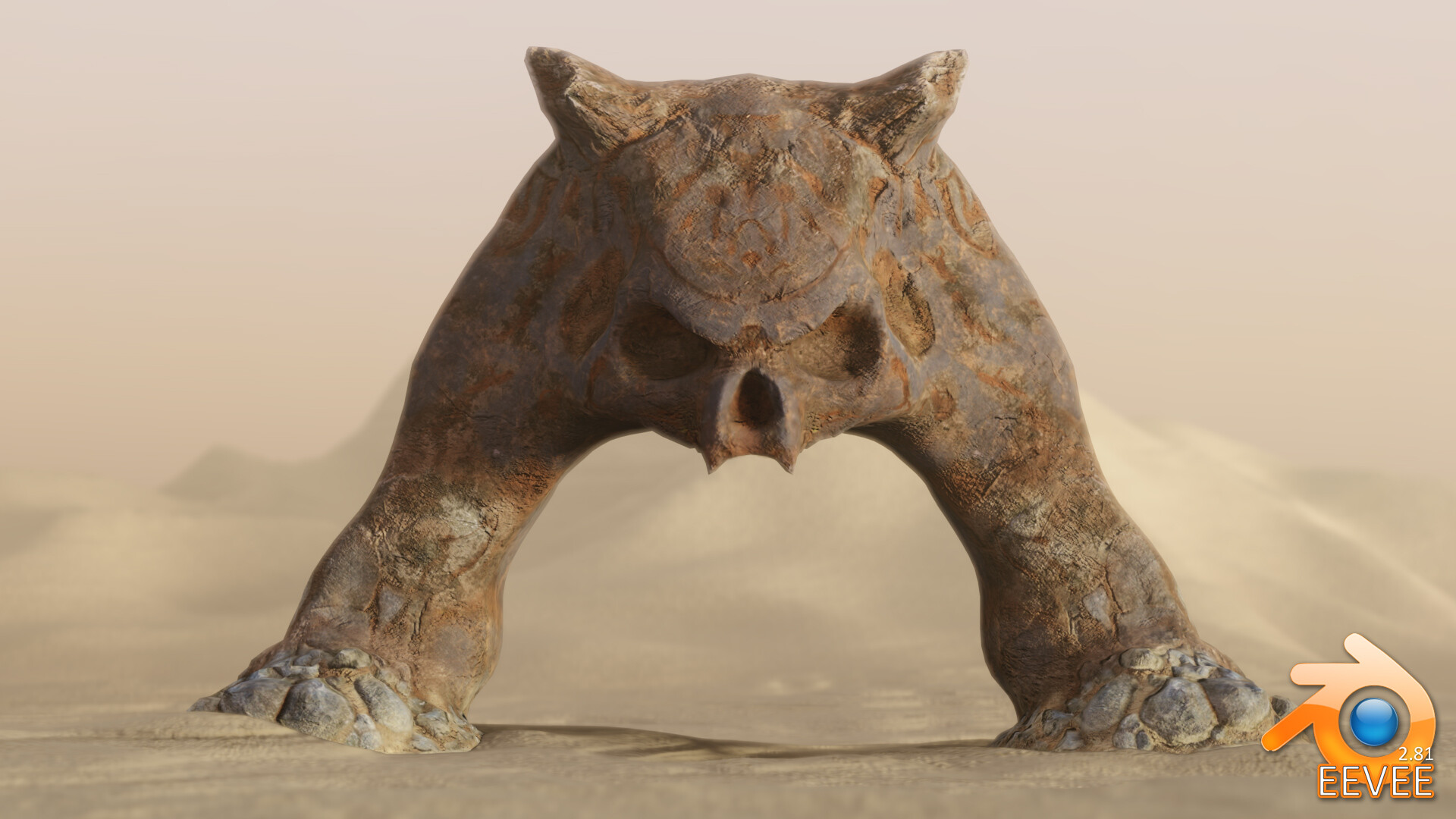 ArtStation - Devils Arch Desert Rock Formation - PBR Model