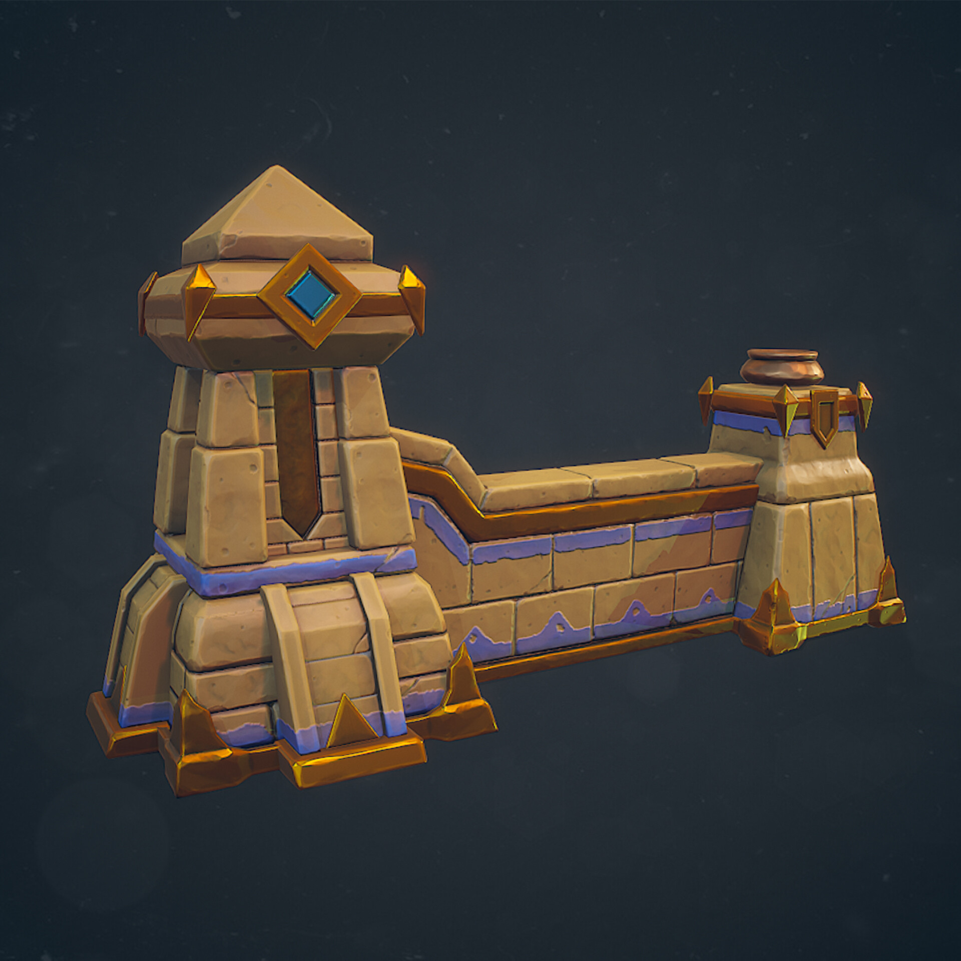 ArtStation - Stylized Wall