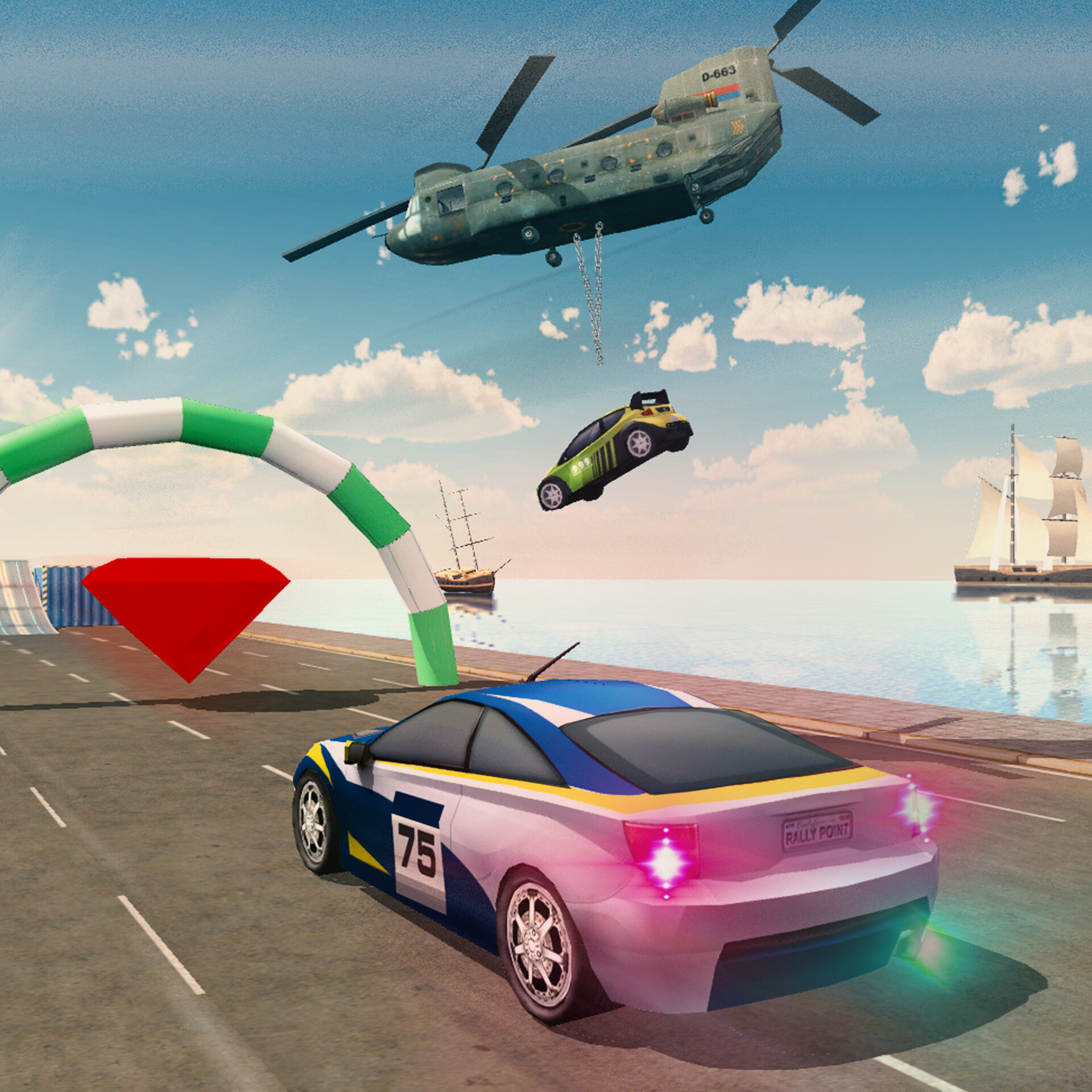 ArtStation - Falling Car Vs Driving Car