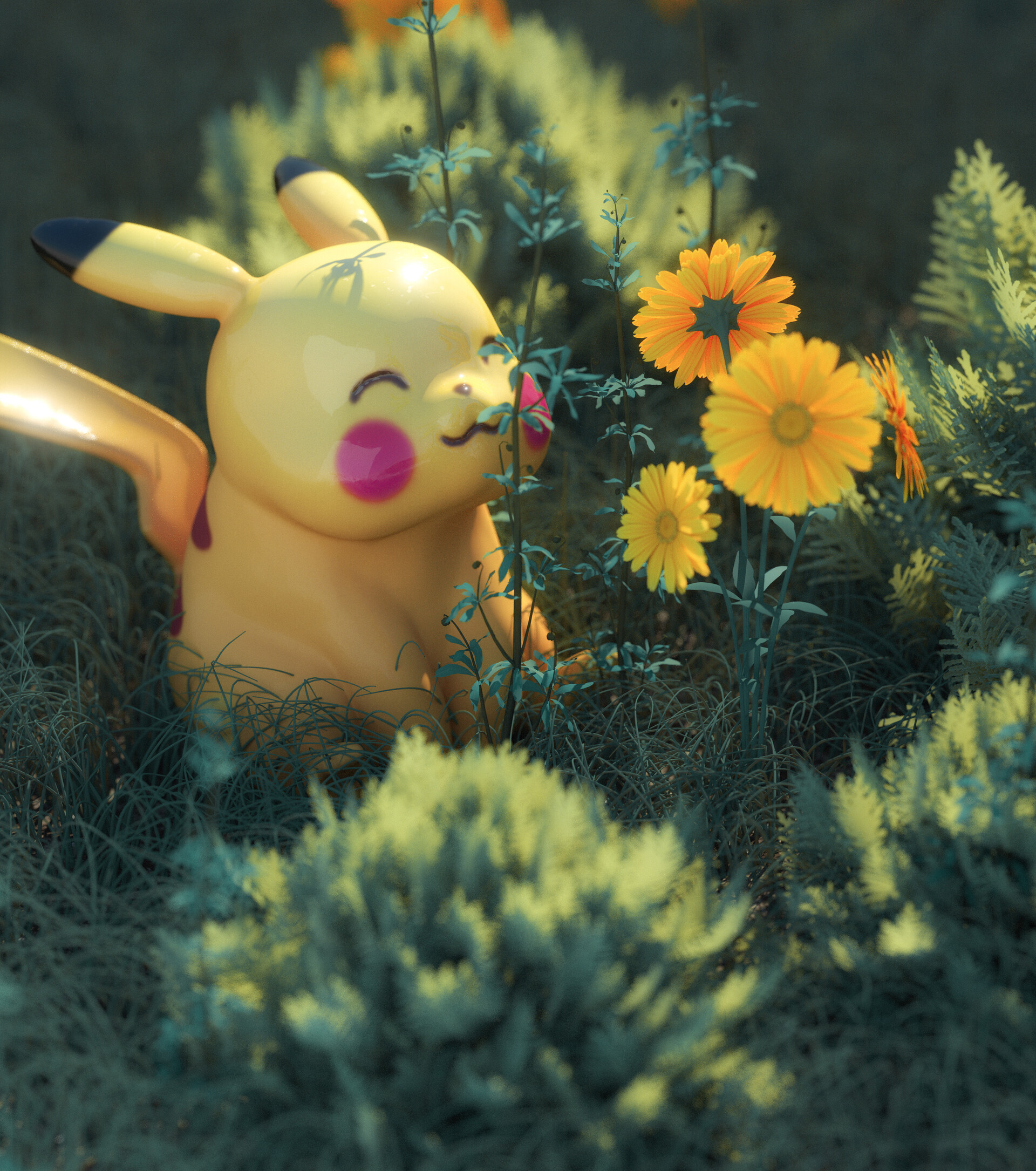 ArtStation - With Pikachu
