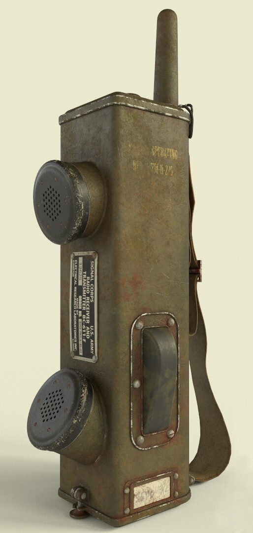ArtStation - WW2 Handle Talki Radio Transceiver( SCR-536 )