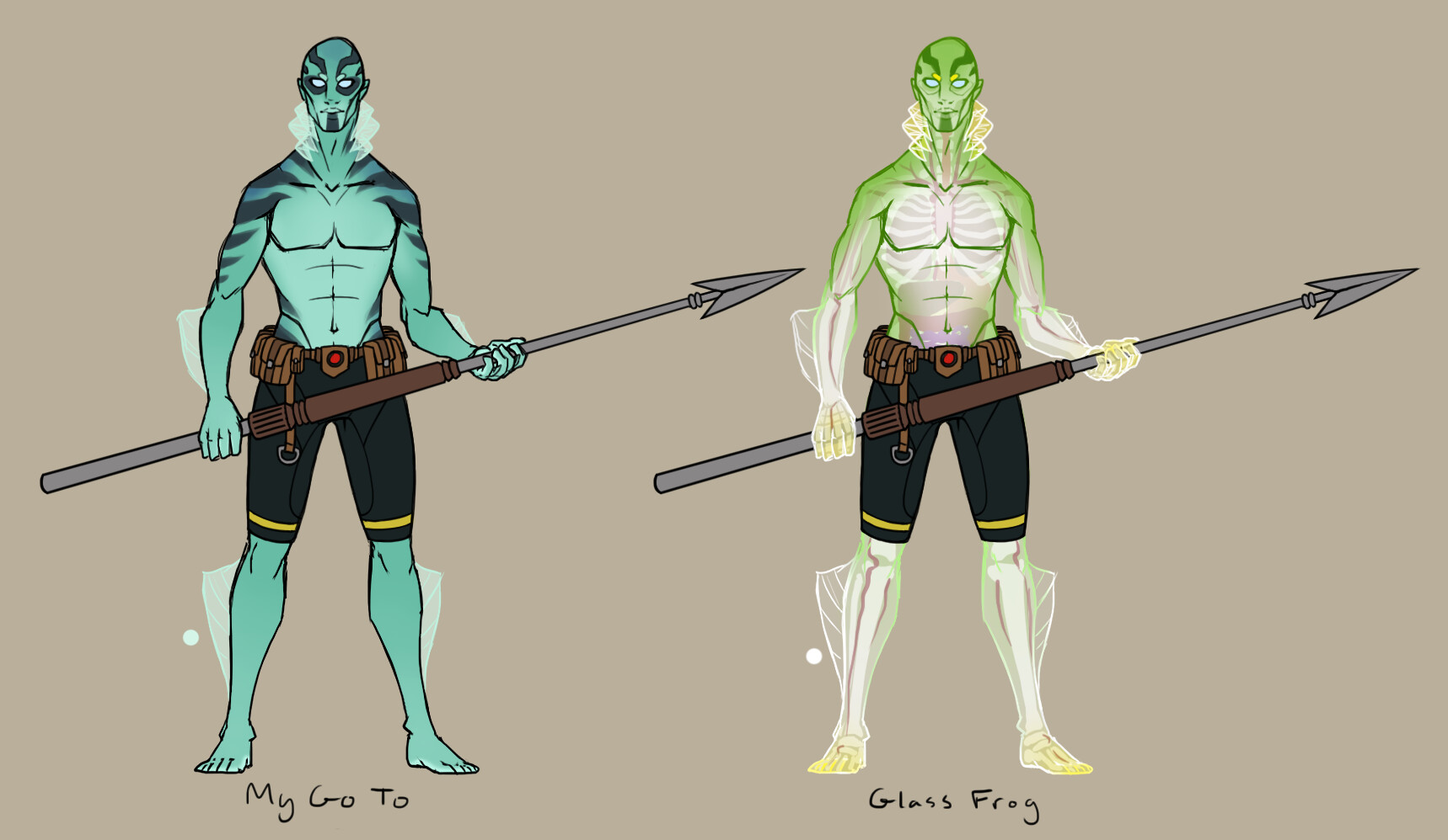 ArtStation - Abe Sapien Color Variations