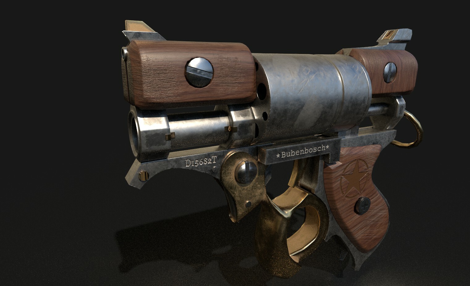 ArtStation - Steampunk Revolver