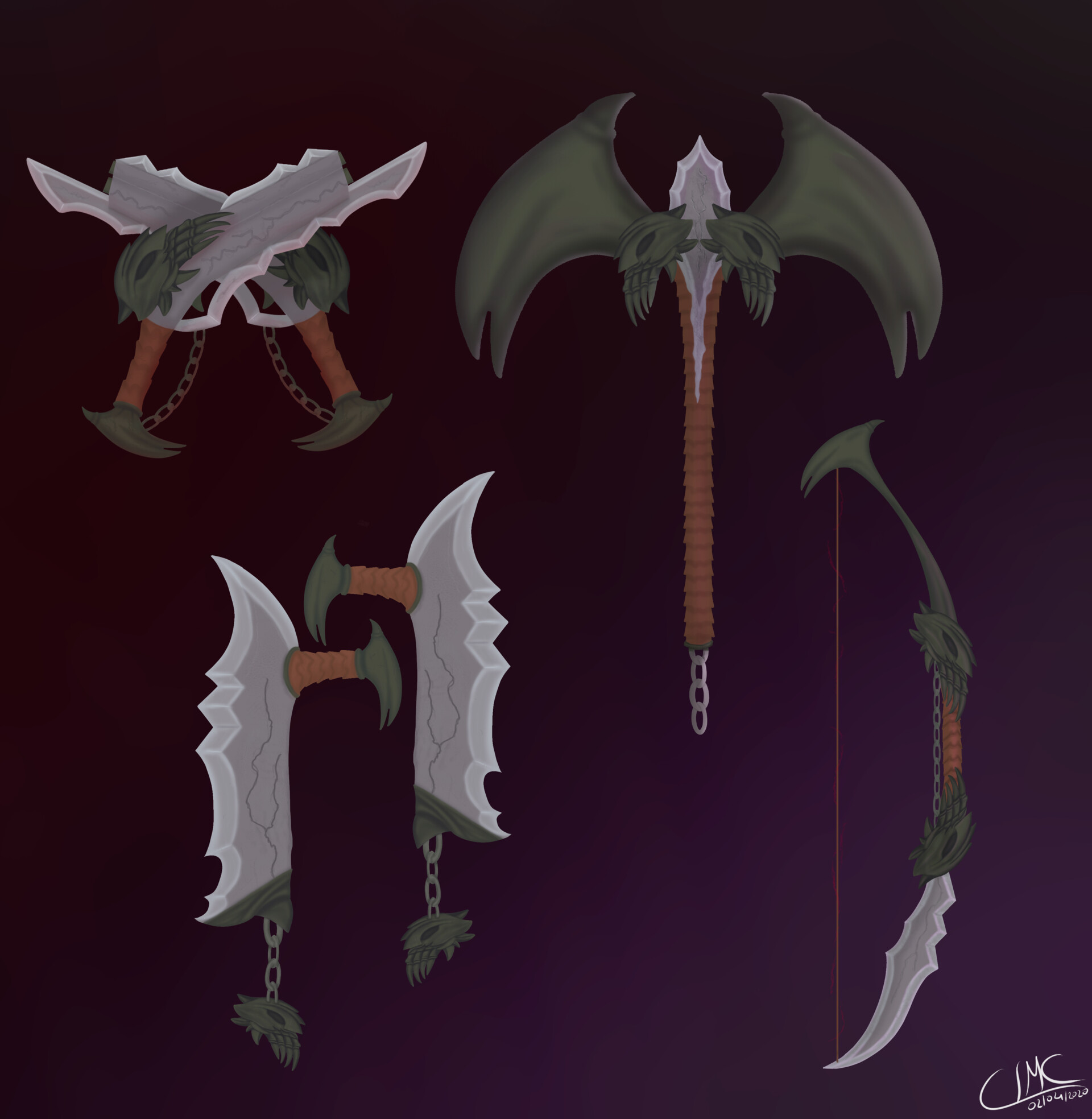 ArtStation - Weapons of Chaos - Concept Art study.