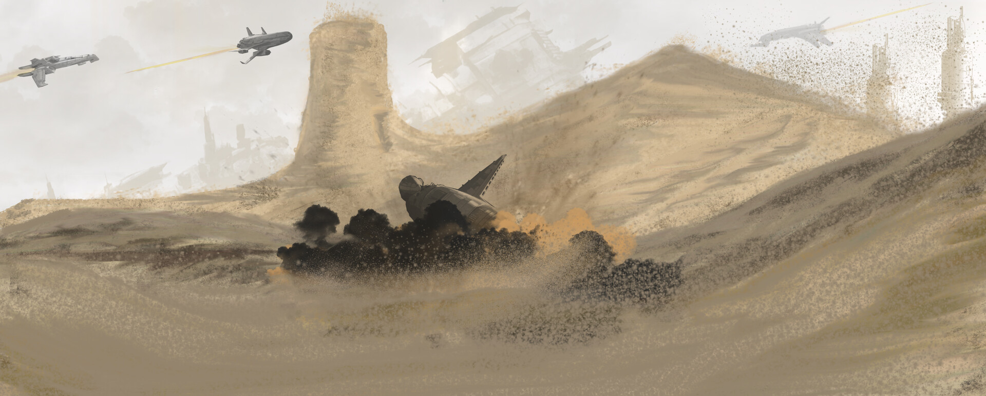 ArtStation - INTERGALACTIC WAR SCENE🙌🏻