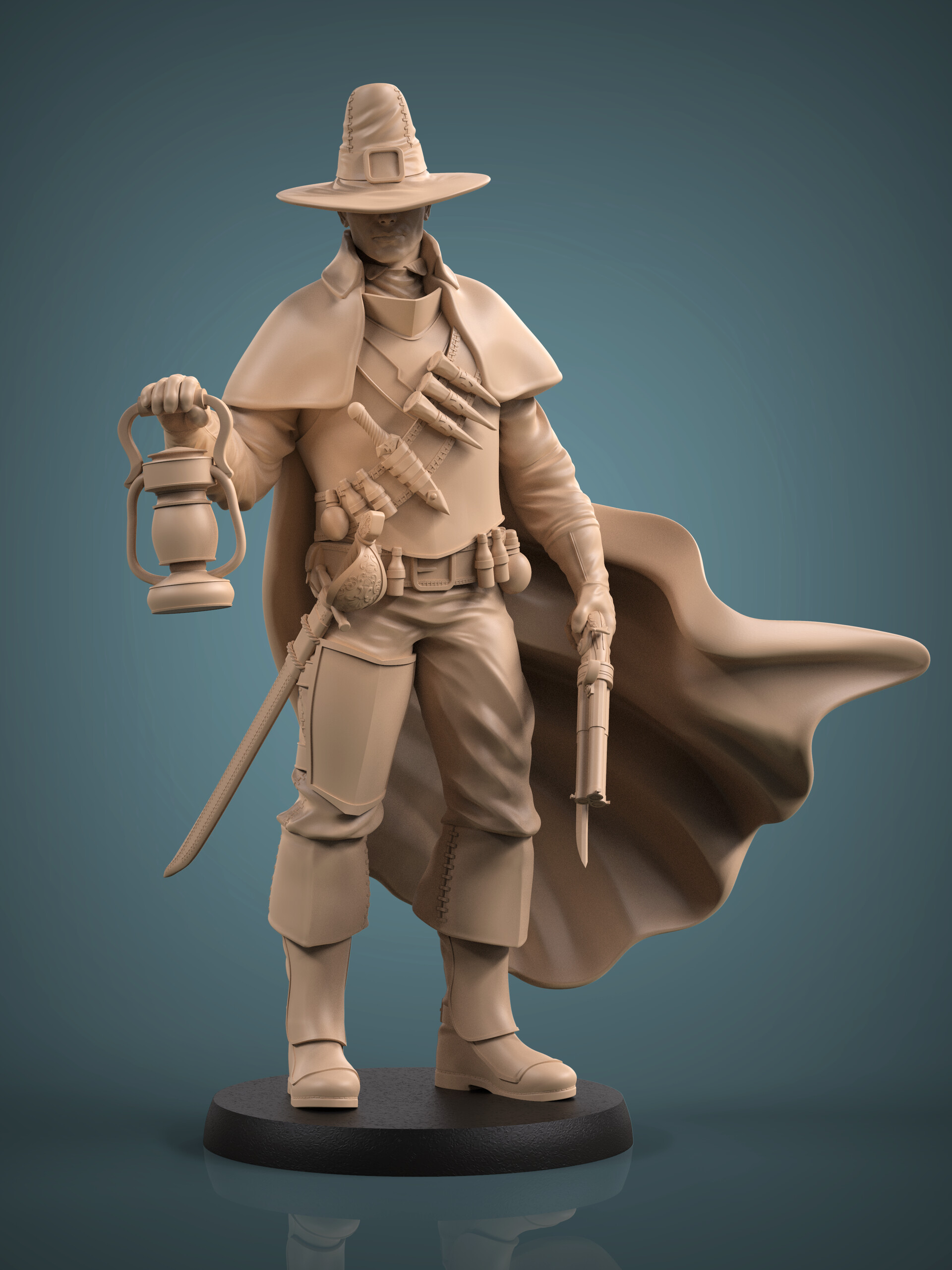 ArtStation - Witch Hunter miniature