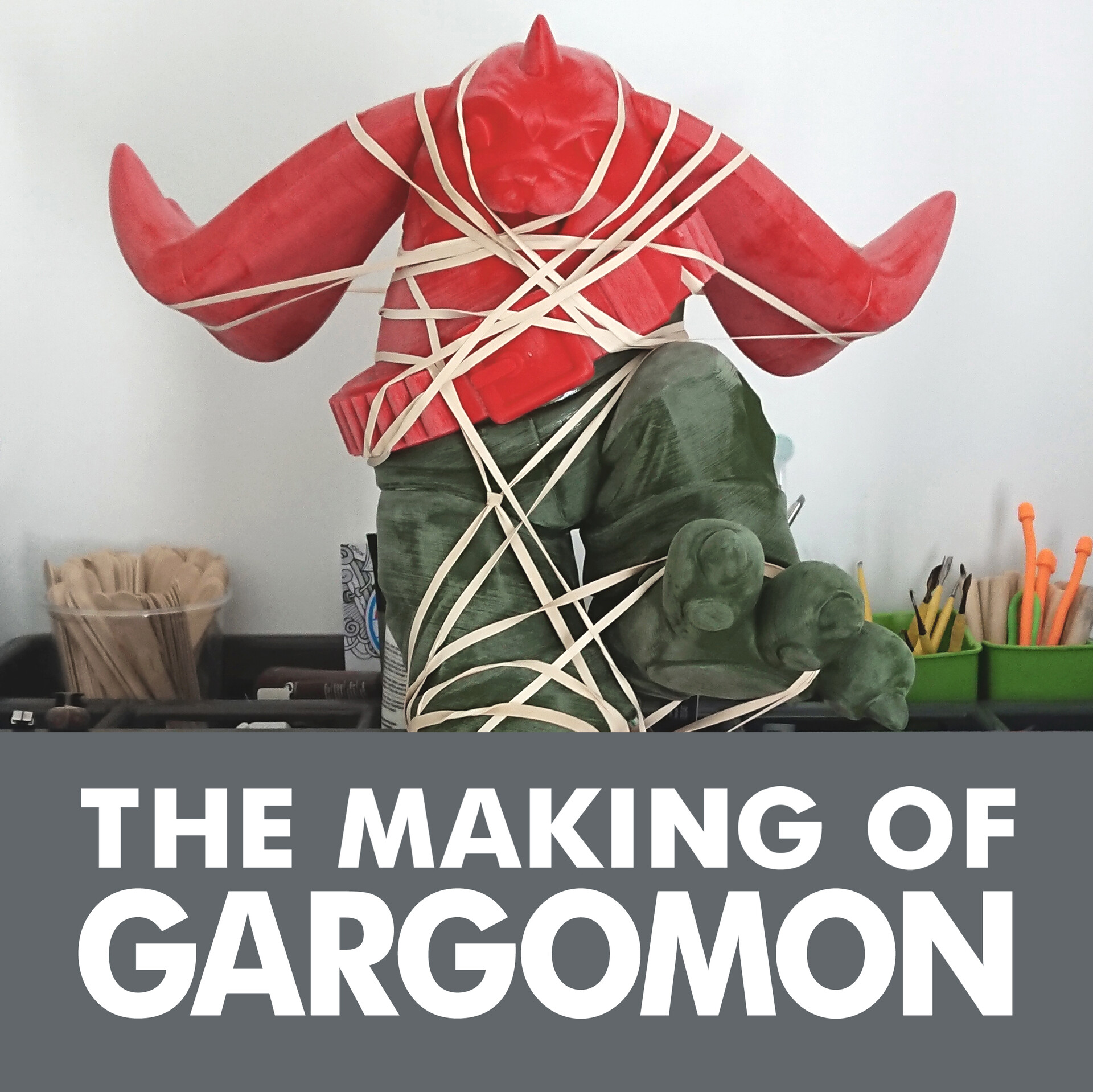 ArtStation - MAKING of GARGOMON 3D Print