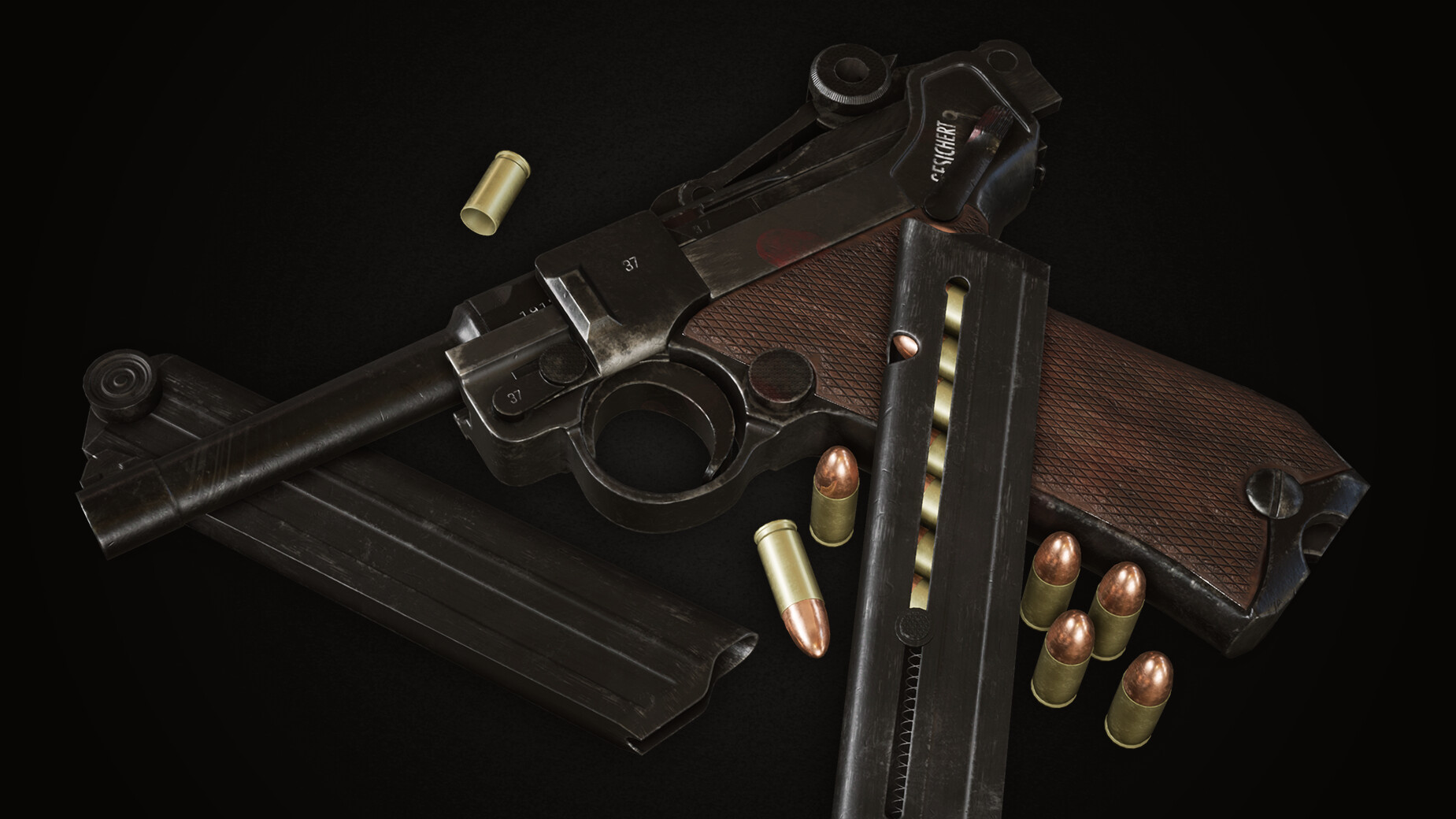 ArtStation - Hoobler's Luger - Band Of Brothers